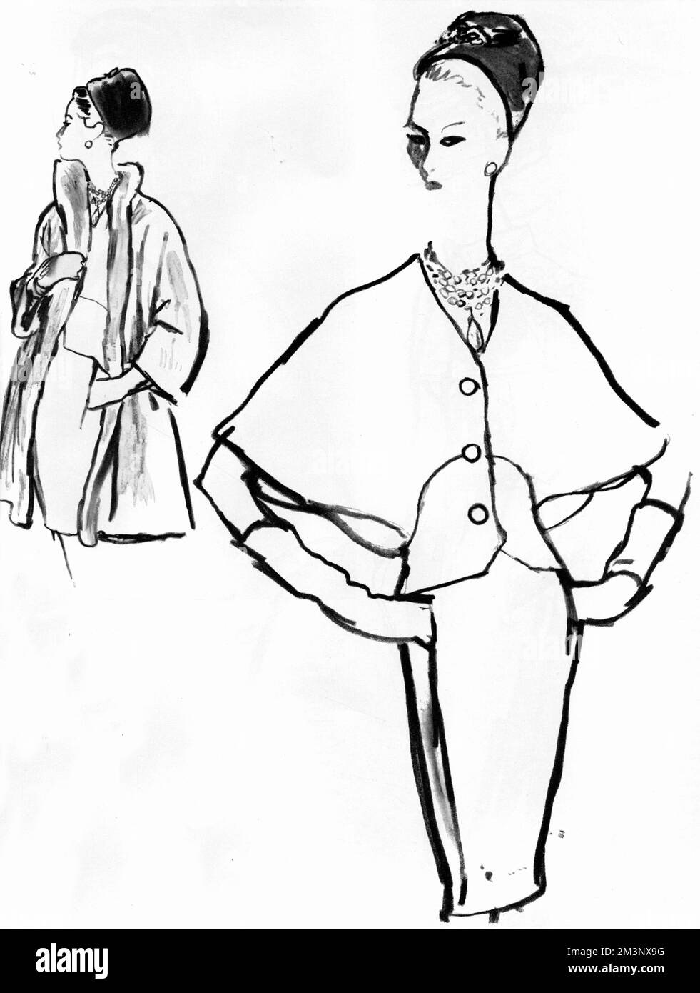 Balenciaga fashion, 1964 Stock Photo - Alamy