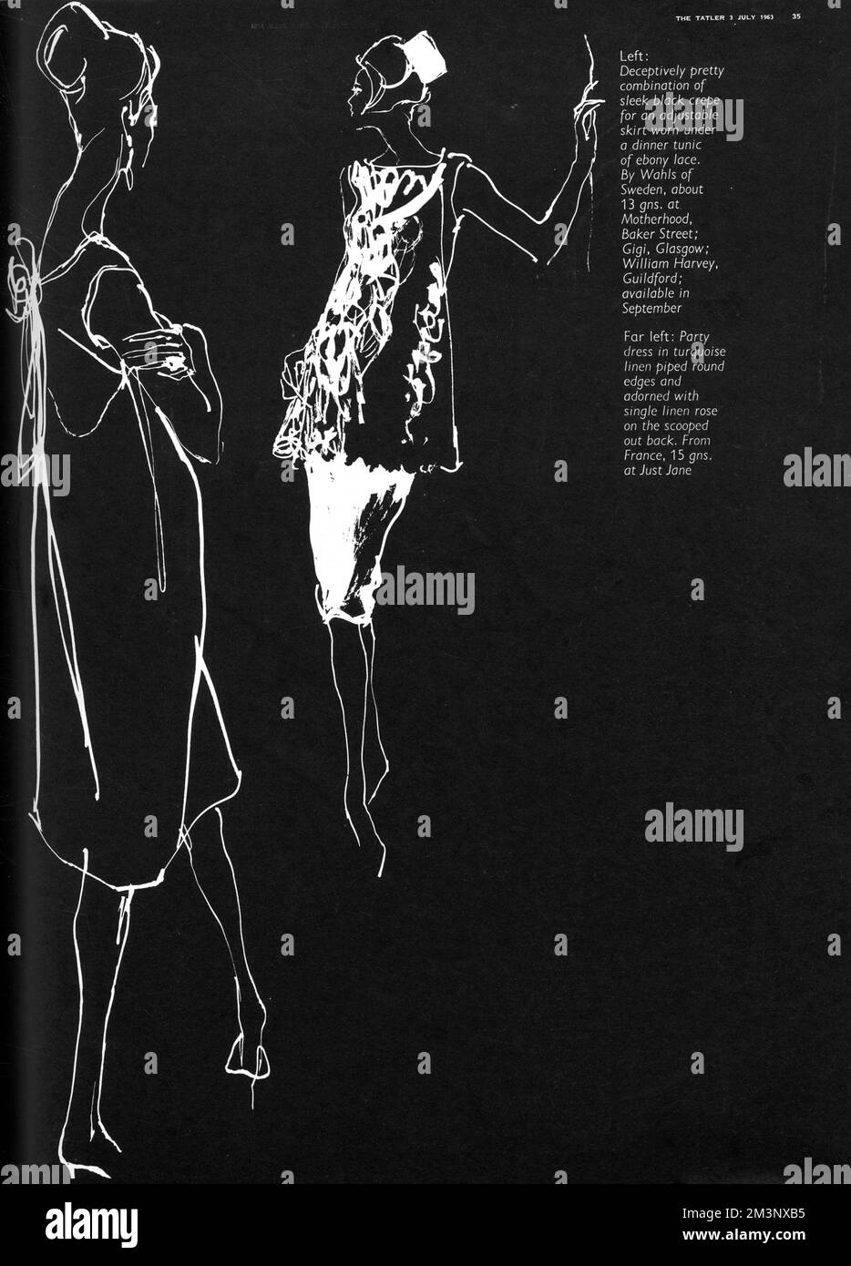 Fashion style illustrations Black and White Stock Photos & Images - Alamy