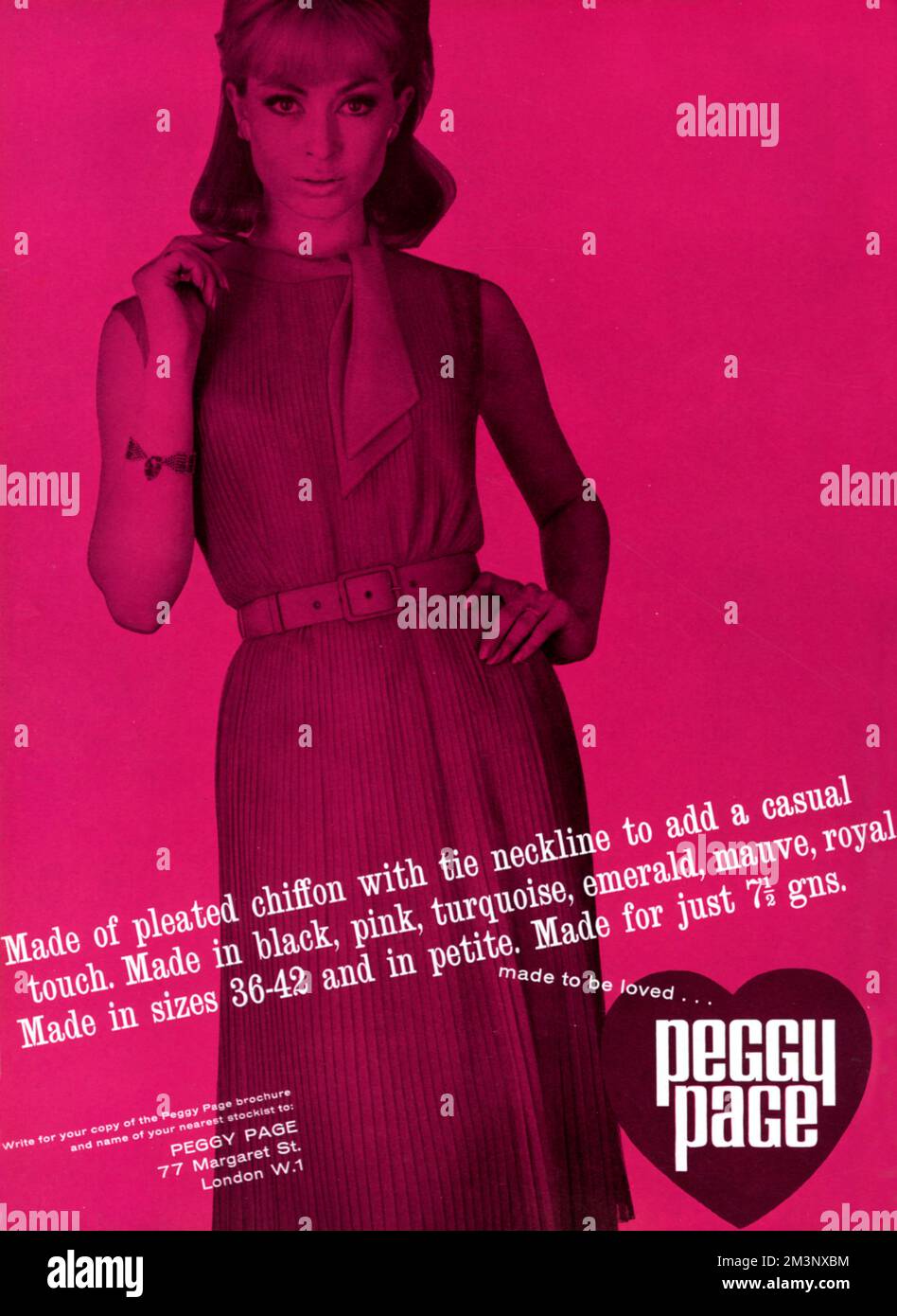 Peggy Page advertisement, 1964 Stock Photo - Alamy