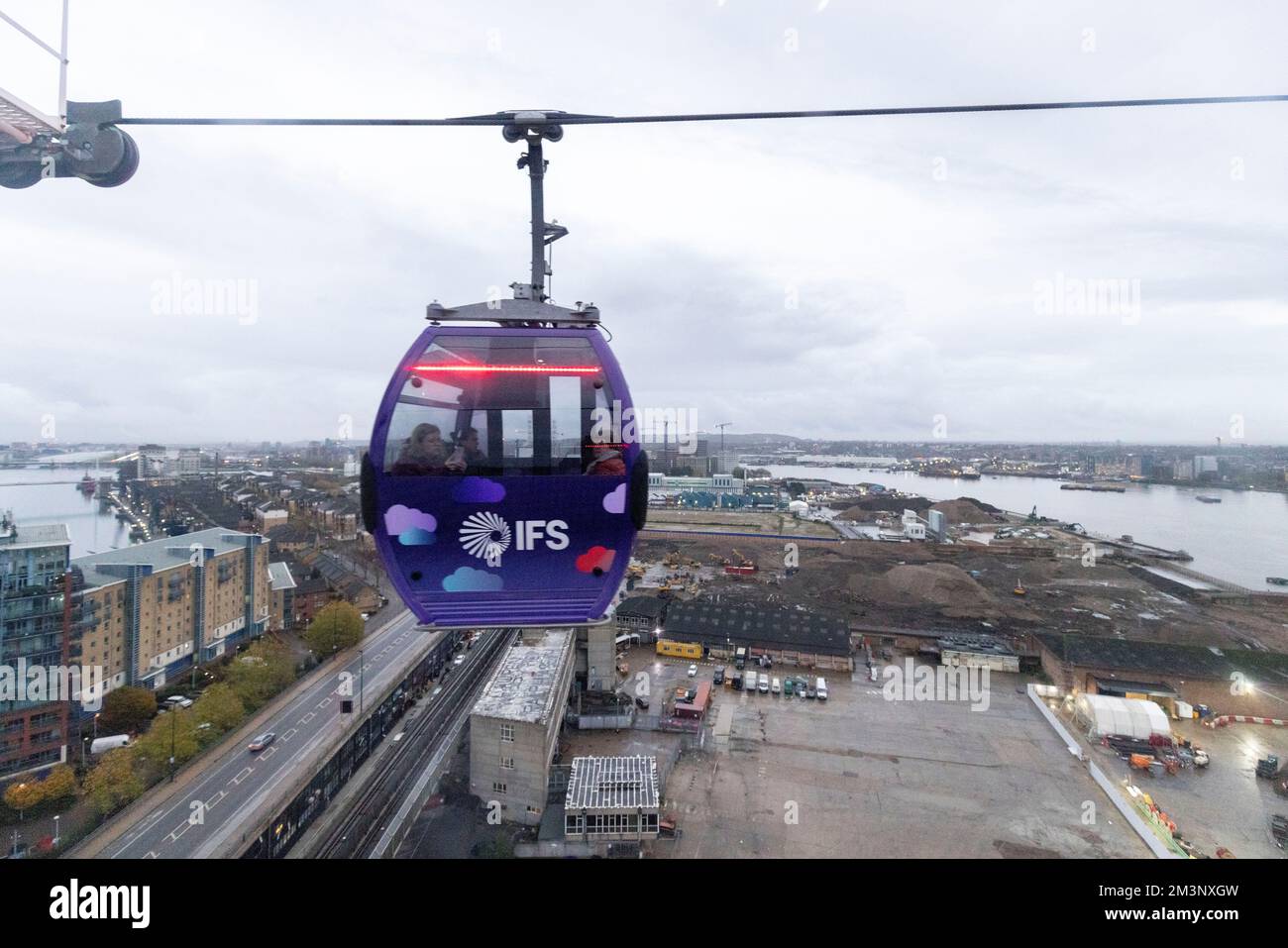 London Cable Car, also known as IFS Cloud Cable Car, operates across ...