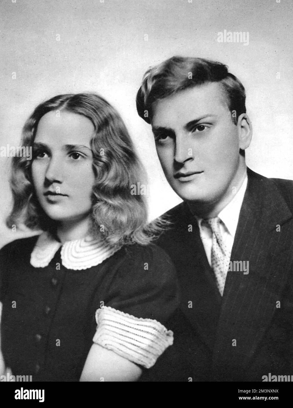 Yehudi Menuhin (1916 - 1999), violinist, pictured with his pianist ...