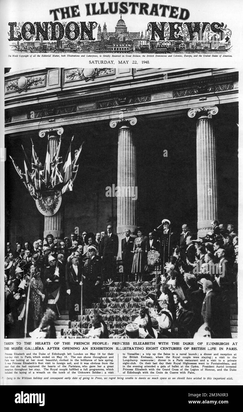 Princess Elizabeth in Paris Stock Photo - Alamy