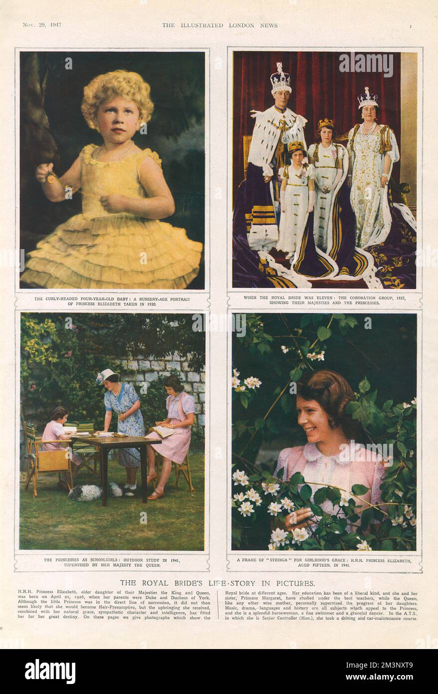 Princess elizabeth as a child in colour hi-res stock photography and ...