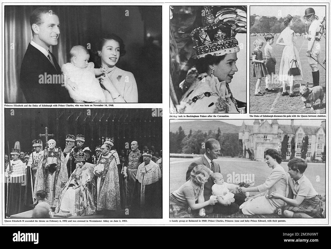 Scenes from the life of Queen Elizabeth II Stock Photo - Alamy