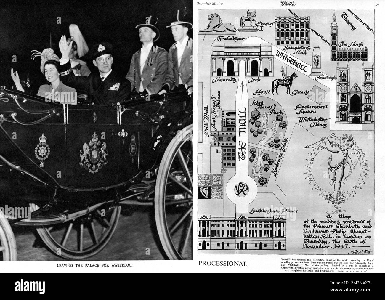 Royal procession route Black and White Stock Photos & Images - Alamy