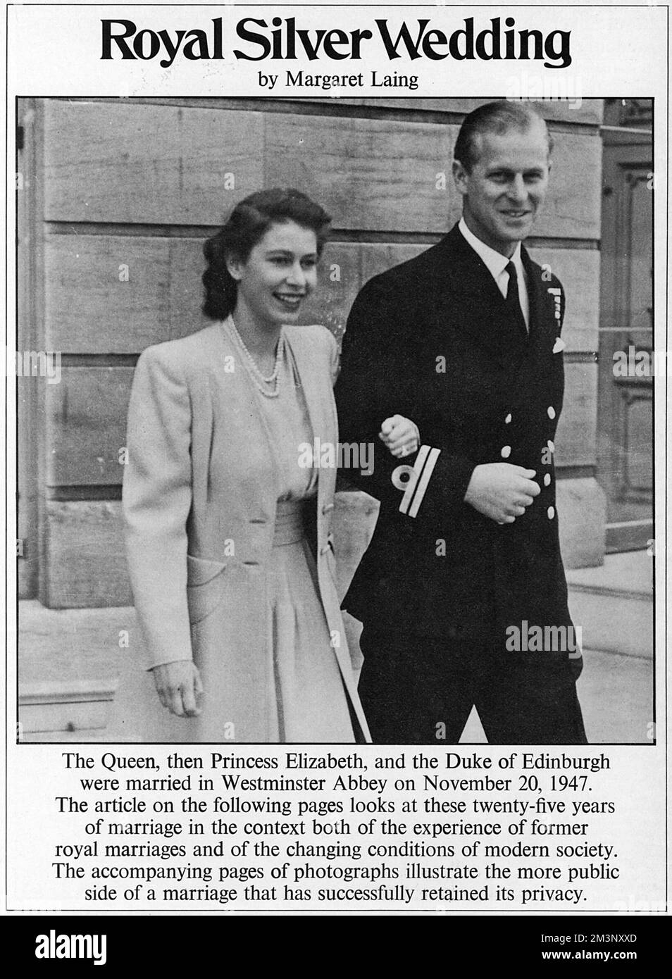 Royal silver wedding anniversary Stock Photo - Alamy