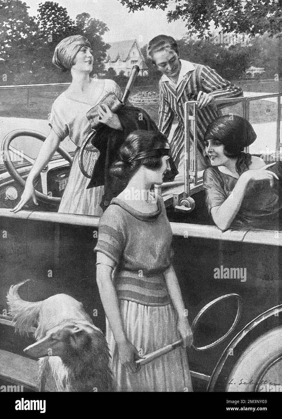 Man woman travel in car Black and White Stock Photos & Images - Alamy