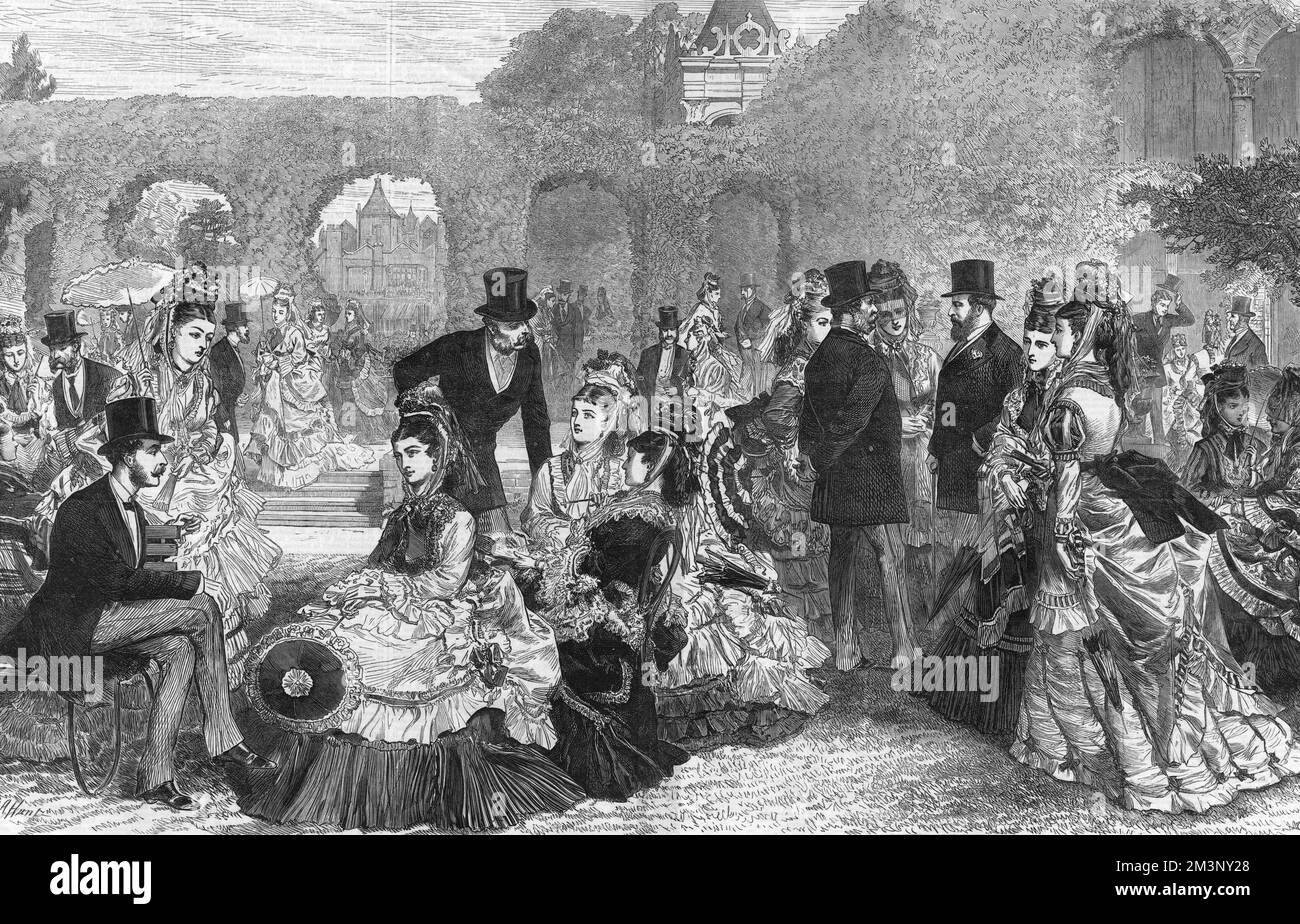 A Garden Party at Holland House Stock Photo - Alamy