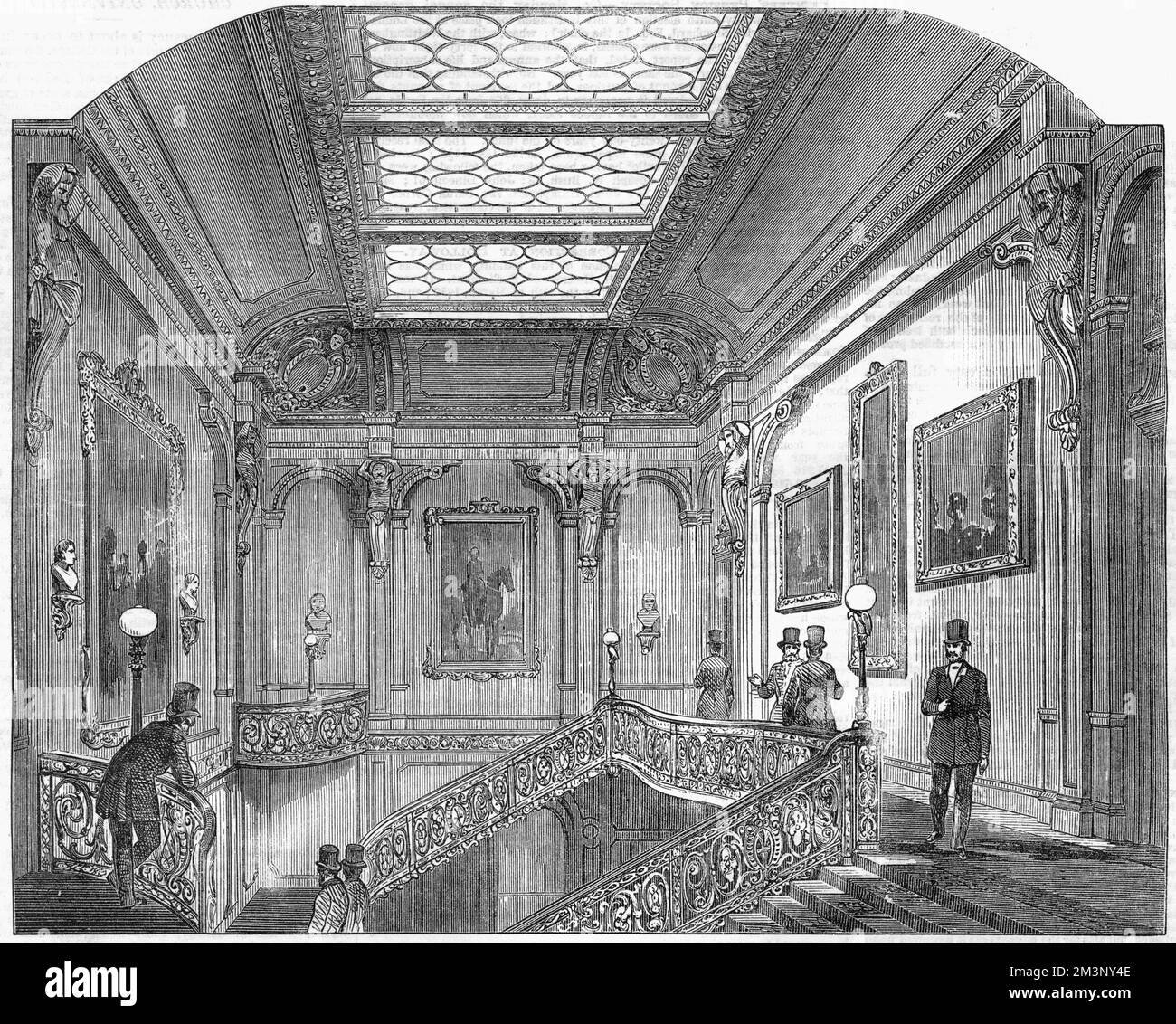 Interior of the Army and Navy Club Stock Photo - Alamy