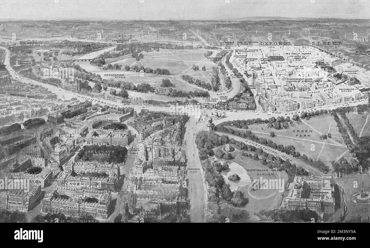 Aerial map of london hi-res stock photography and images - Alamy