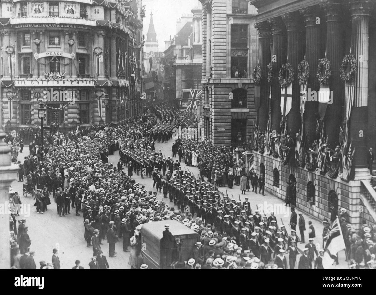 London Peace Procession, 19th July 1919 Stock Photo - Alamy