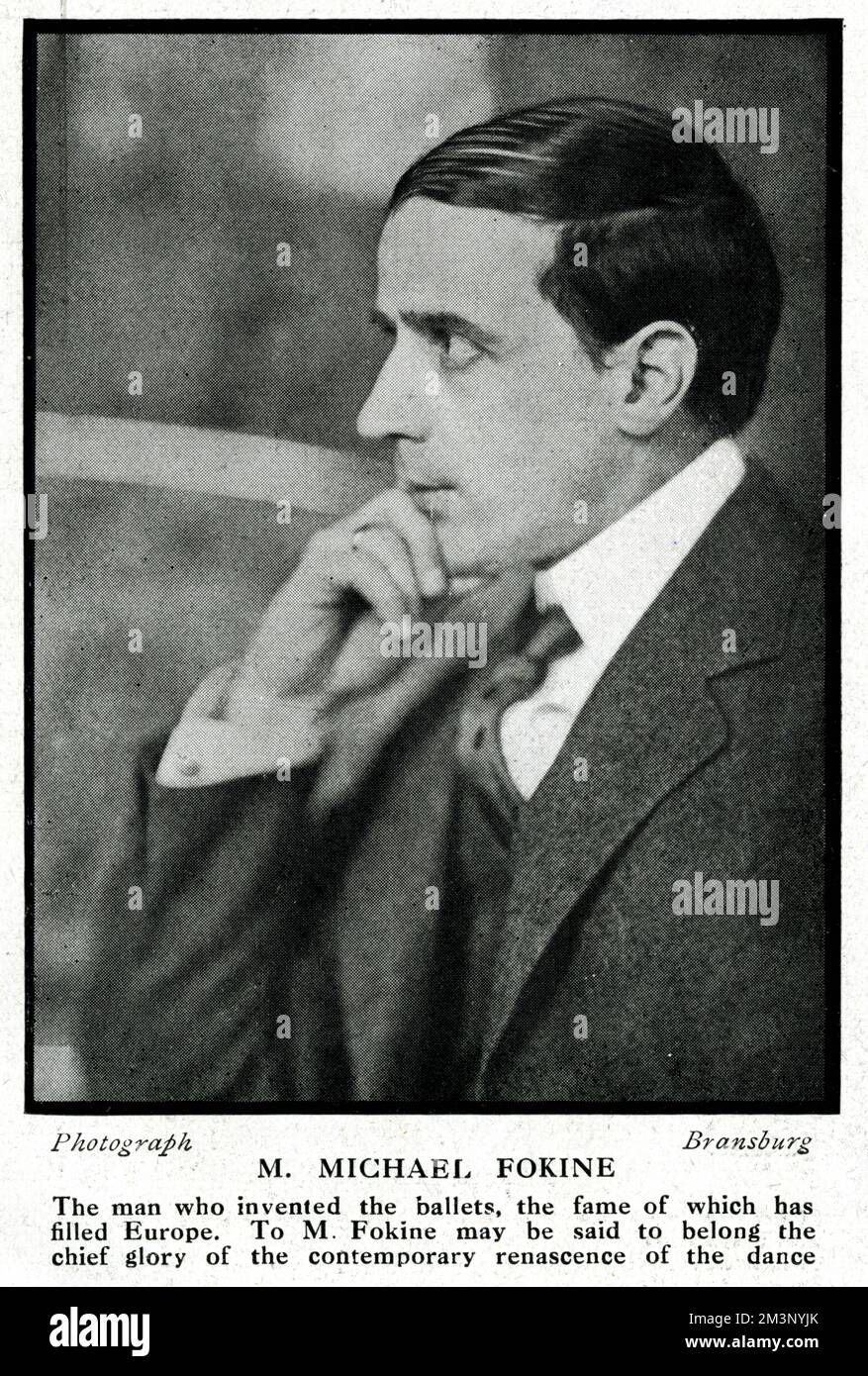 Michel Fokine (Mikhail Fokin, 1880-1942), Russian choreographer and ...