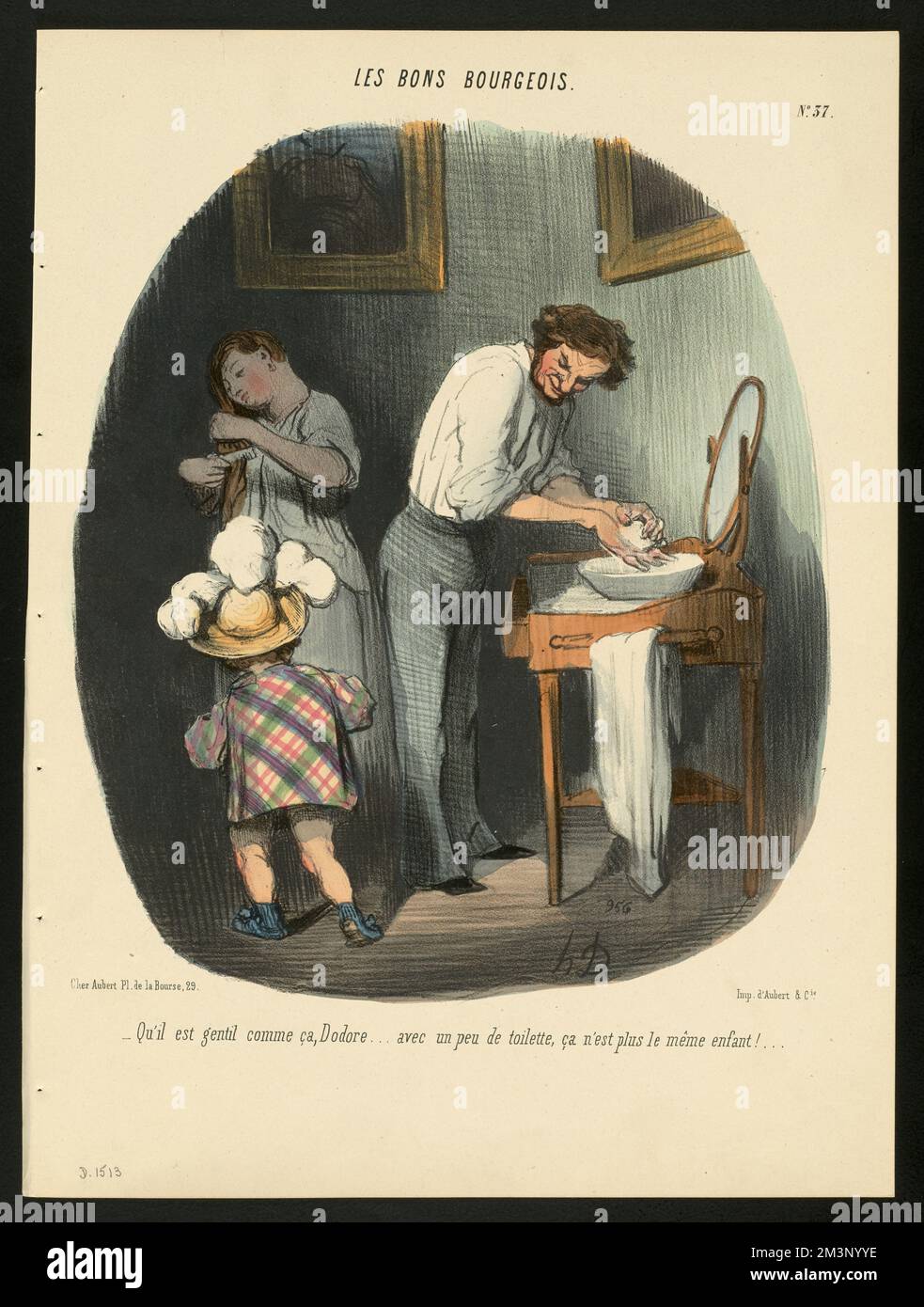 Qu'il est gentil comme ça, Dodore.... Honoré Daumier (1808-1879 ...