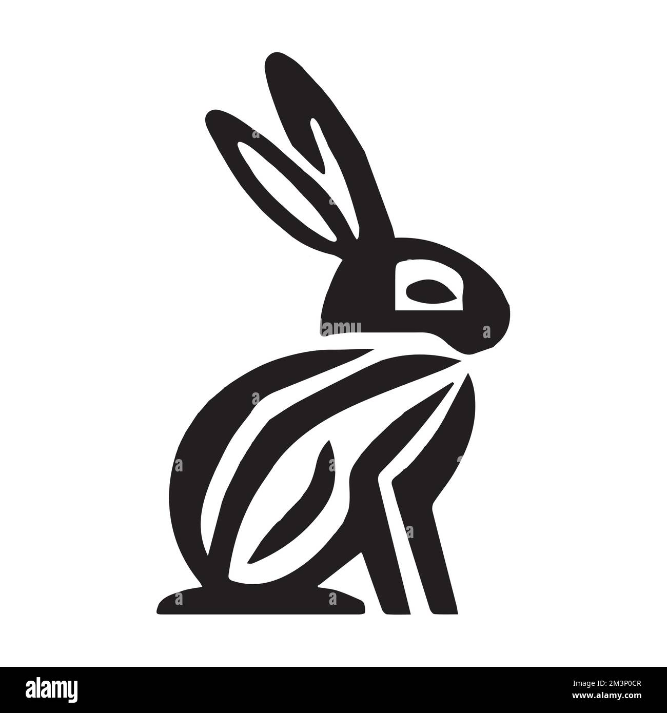 Spring easter rabbit vector illustration. Pet bunny cartoon pet Stock ...