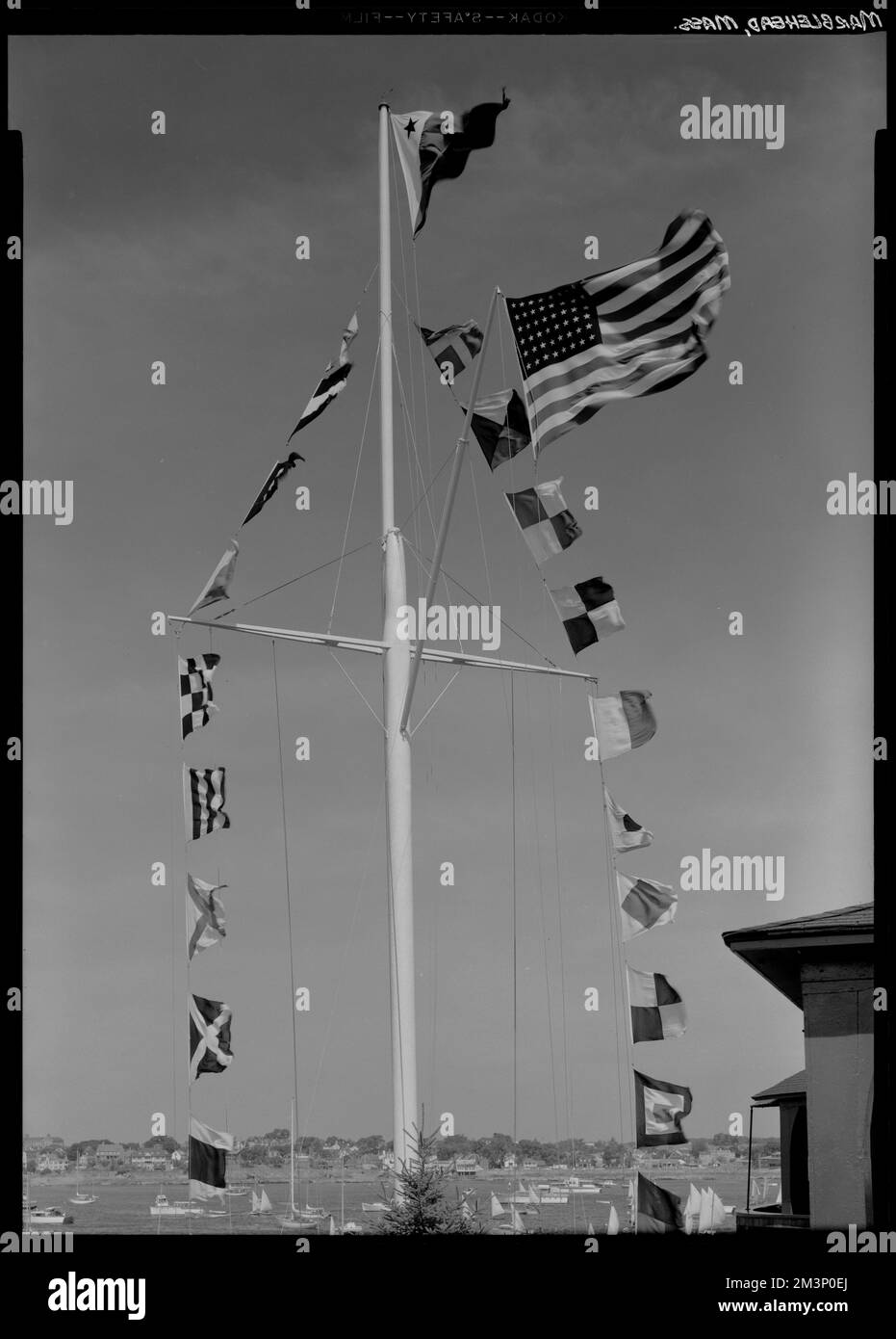 Race week flags , Pennants. Samuel Chamberlain Photograph Negatives ...