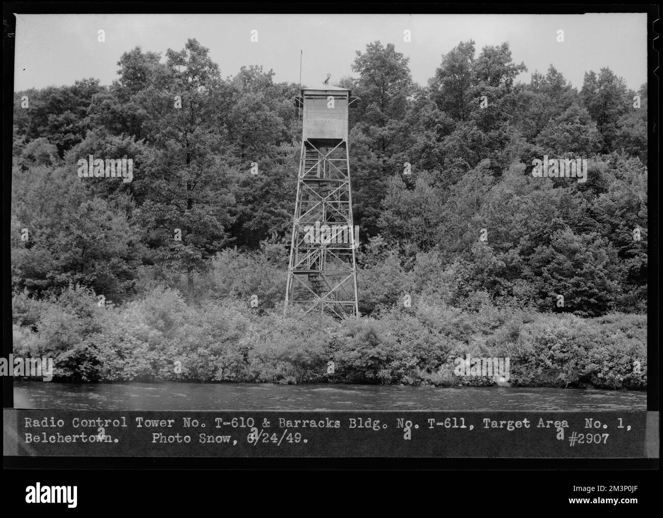 Radio Control Tower No. T-610 and Barracks Building No. T-611, Target ...