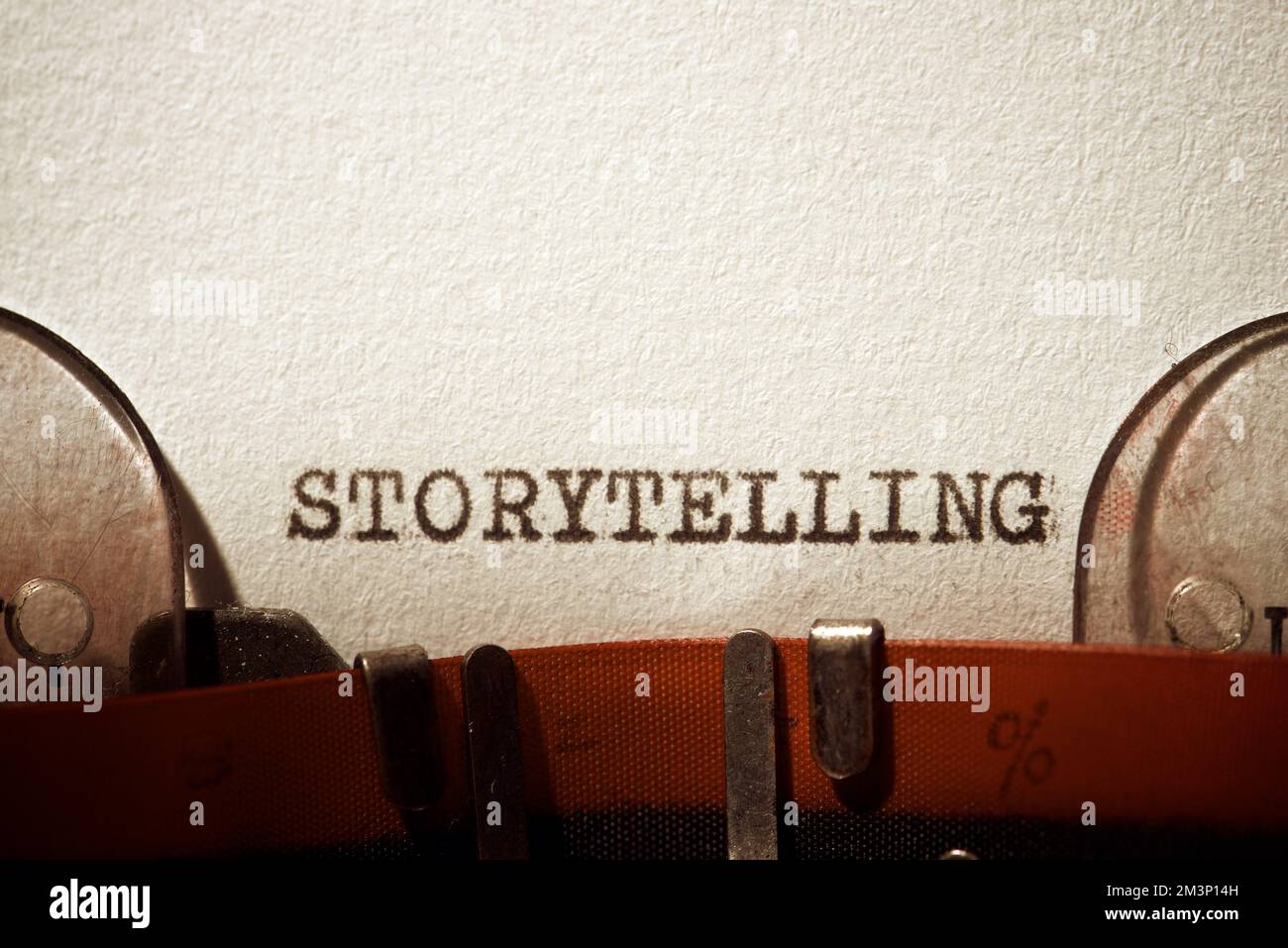 Storytelling word written with a typewriter Stock Photo - Alamy