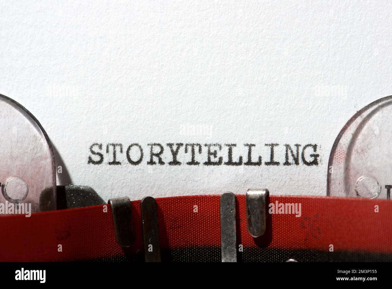 Storytelling word written with a typewriter Stock Photo - Alamy