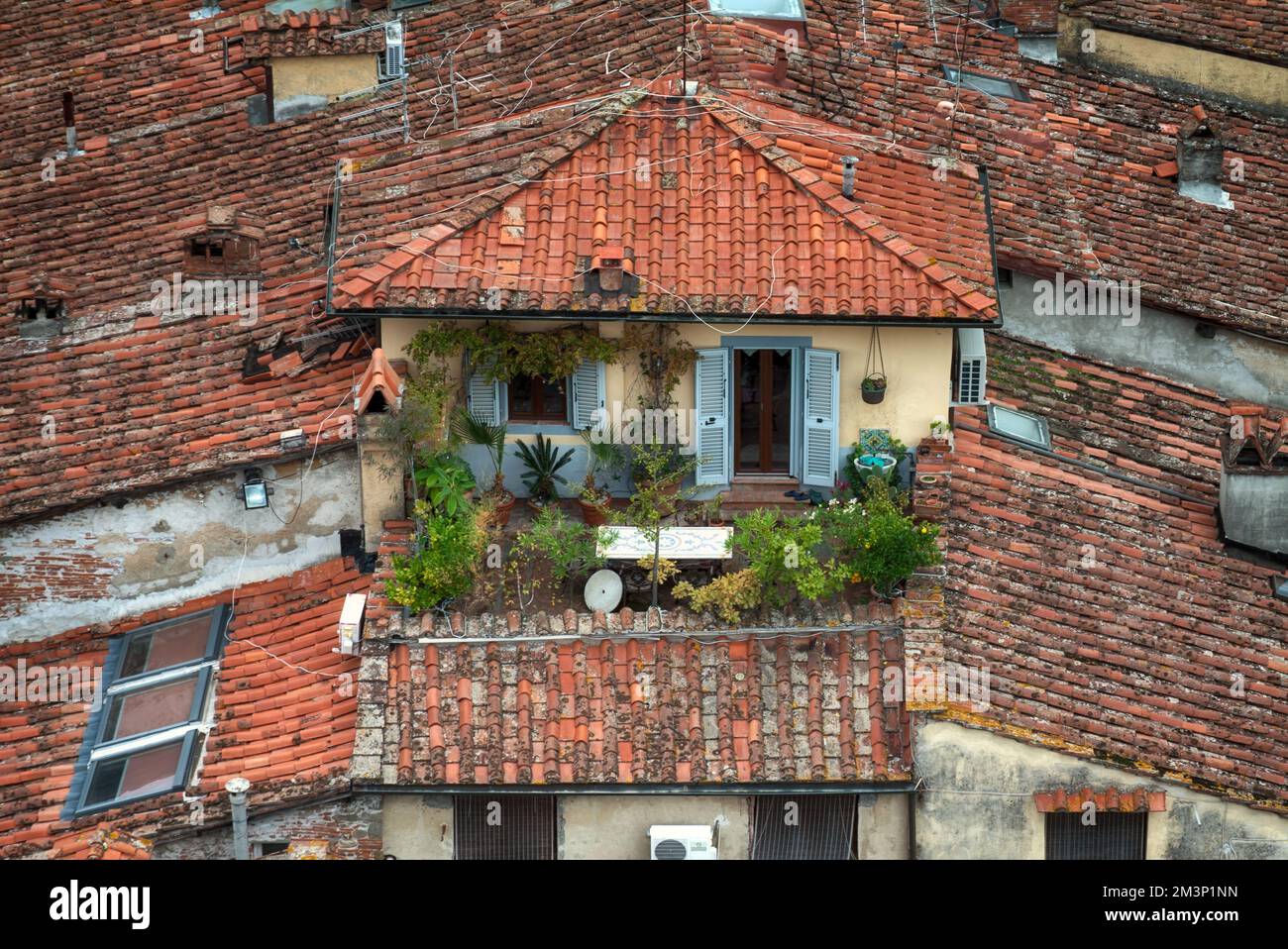 Aerial view lucca in tuscany hi-res stock photography and images - Alamy