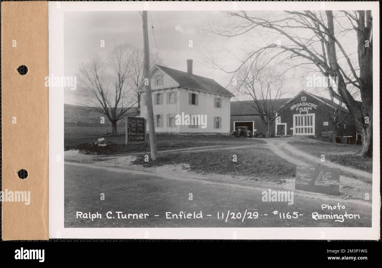 Ralph C. Turner, house and barn ('Broadacre Farm'), Enfield, Mass., Nov ...
