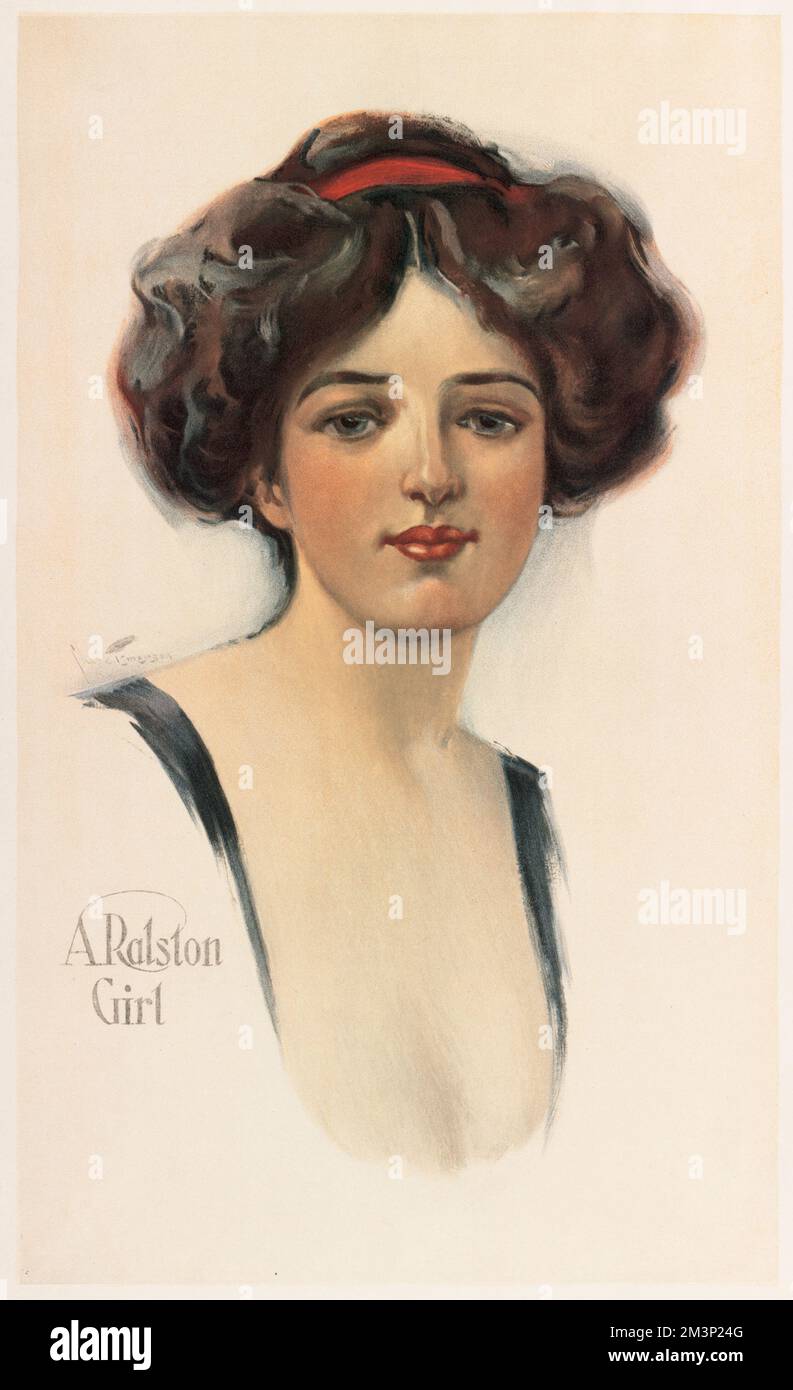 A Ralston girl ,. Louis Prang & Company Collection Stock Photo - Alamy