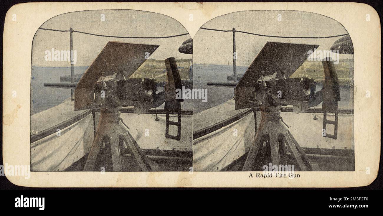 A rapid fire gun , Artillery Weaponry Stock Photo - Alamy