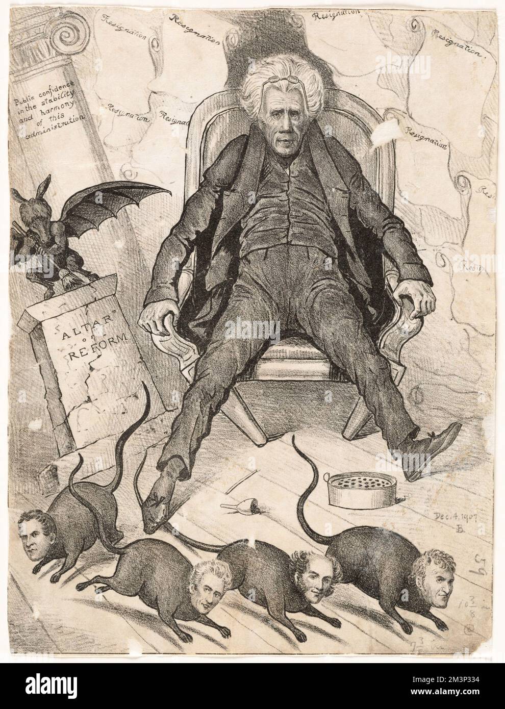 The rats leaving a falling house , Rats, Cabinet officers, Corruption ...