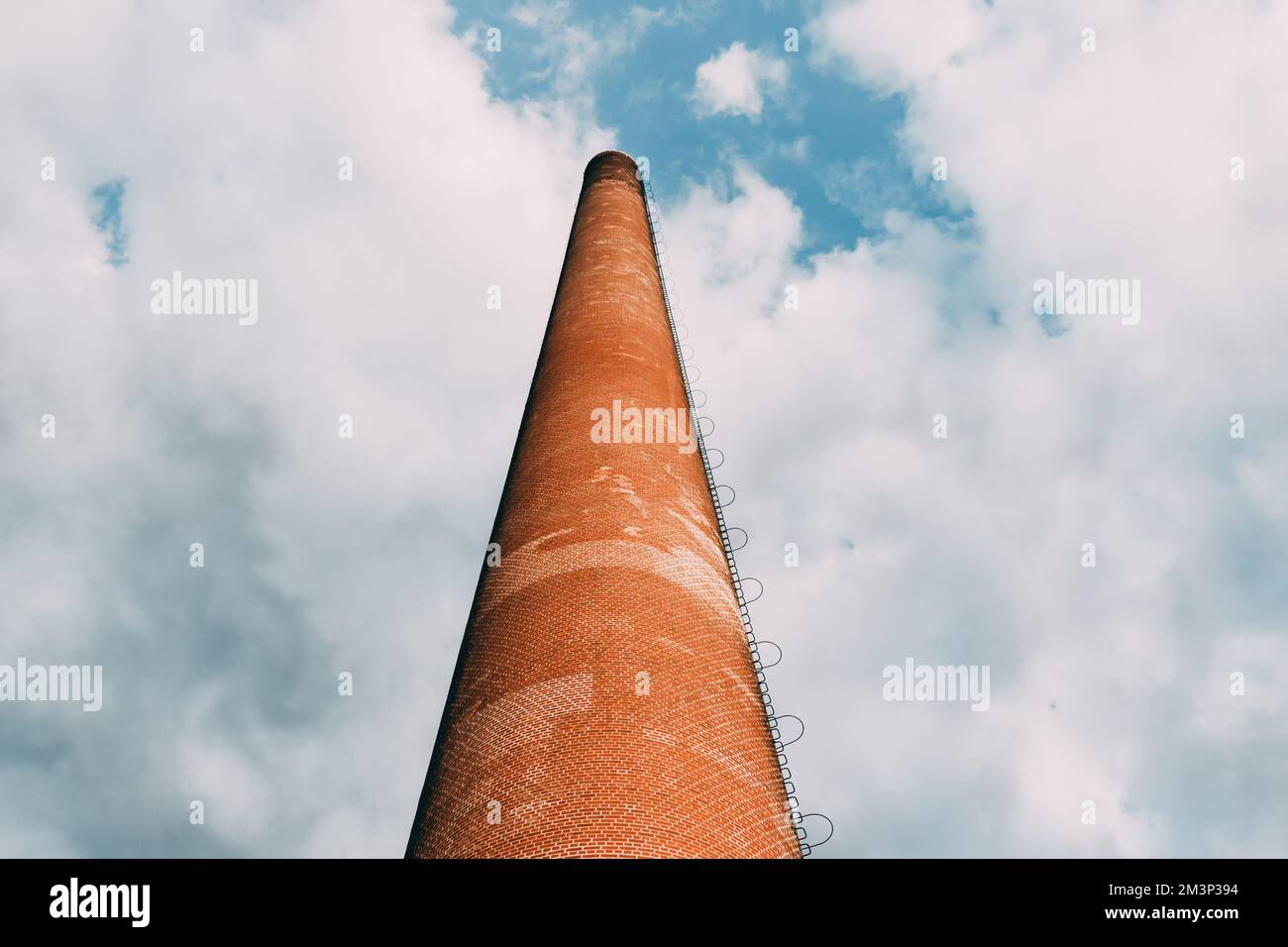 Brick pipe view in Unesco memorial renovated factory complex with mines ...
