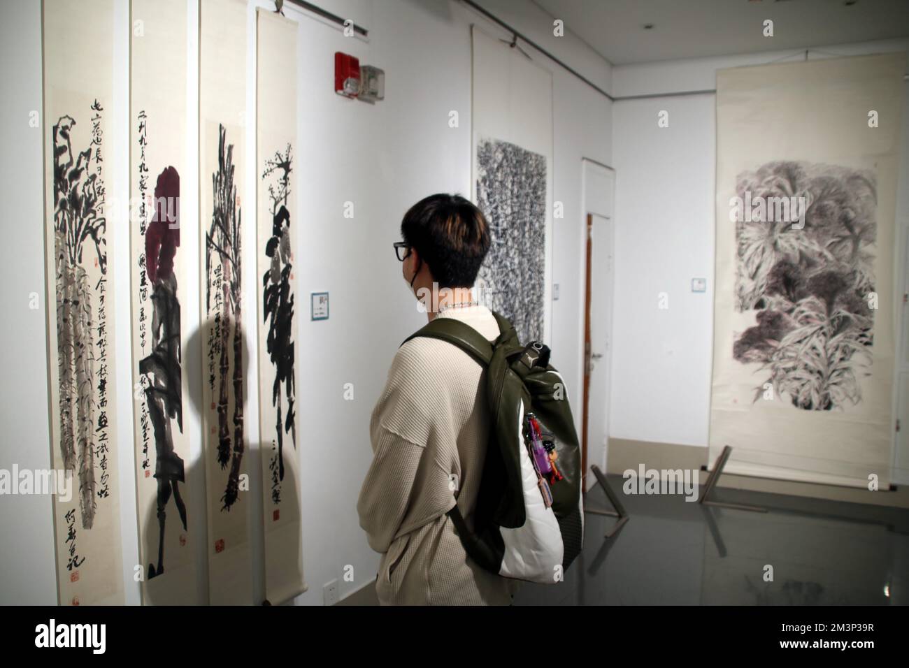 The audience visited the Ningbo Chinese Painting Suzhou Exchange ...