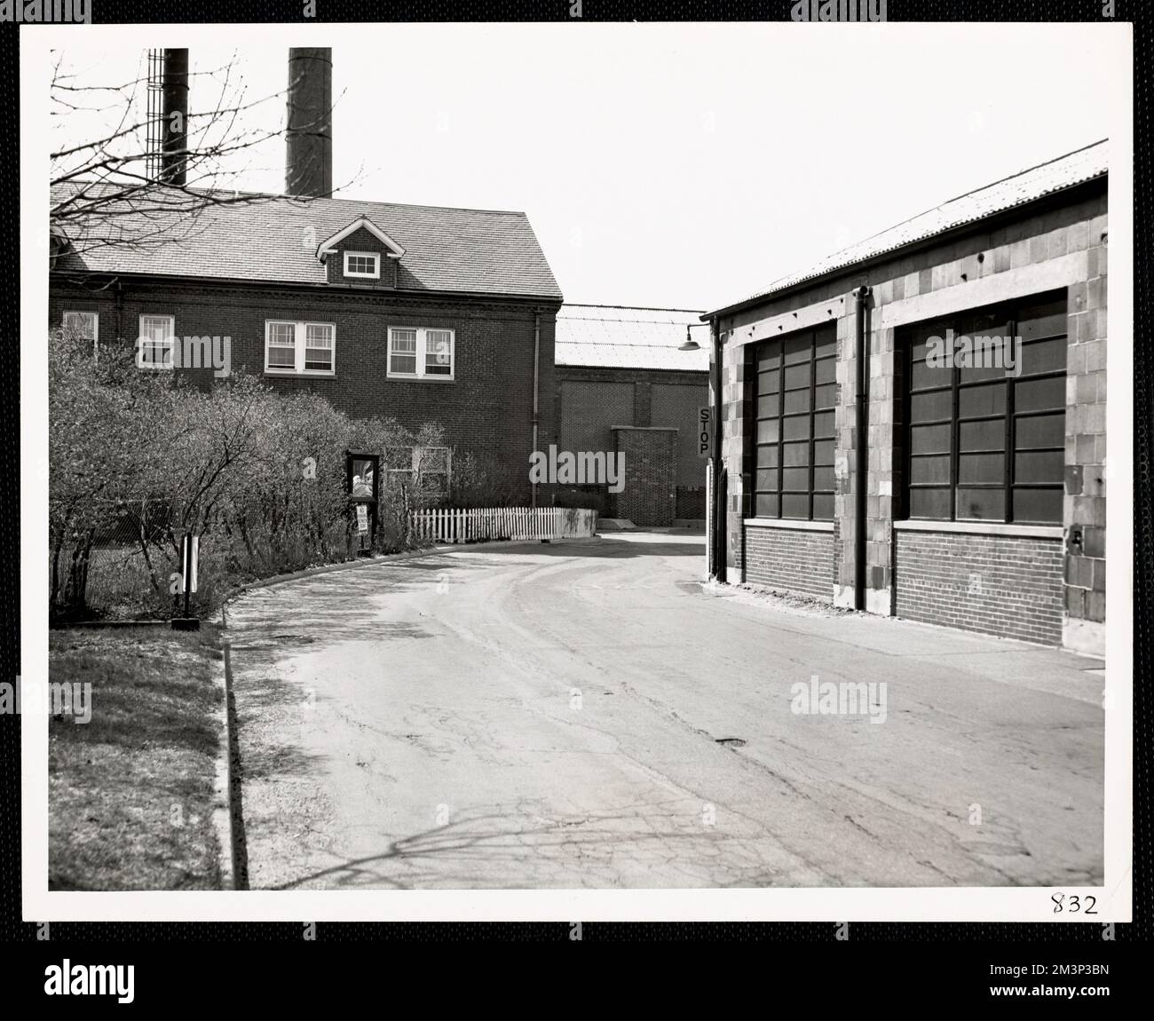 Rd. alignment at family housing , Armories, Buildings, Roads, Watertown ...