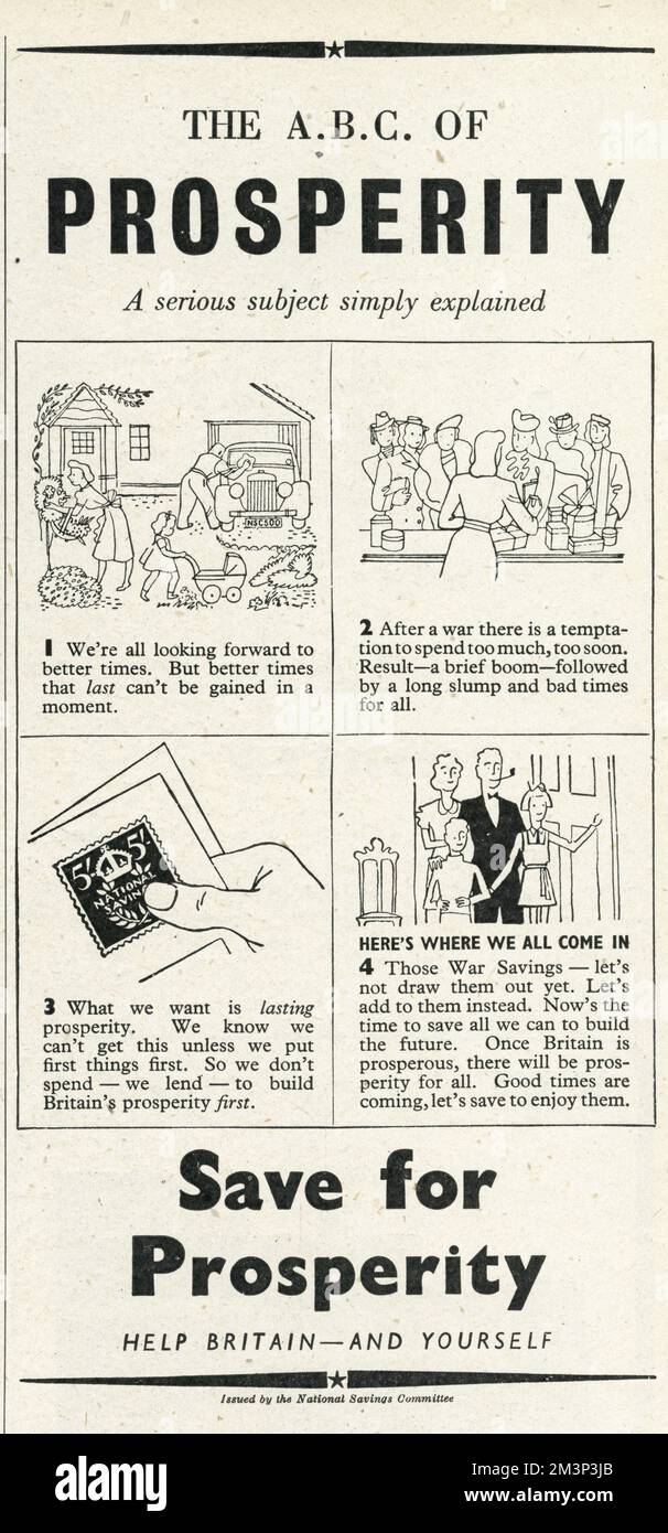 'Save for prosperity'. We're all looking forward to better times. But ...