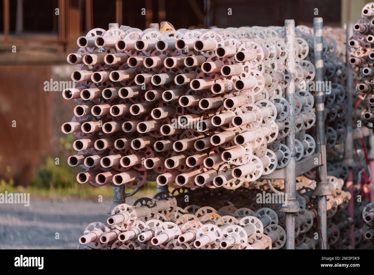 Steel frame for assembling a structure or a stage for a concert in the ...