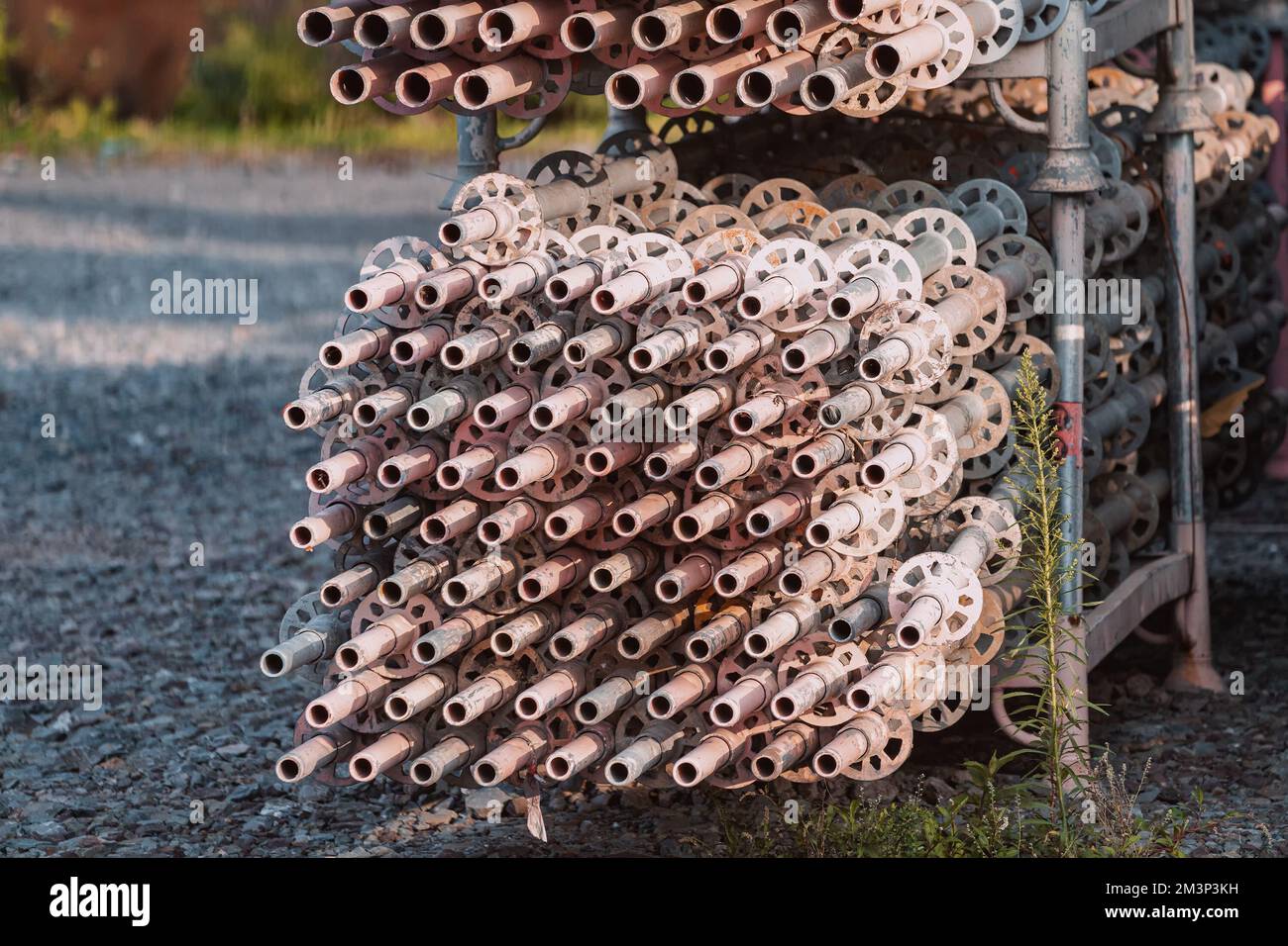 Steel frame for assembling a structure or a stage for a concert in the ...