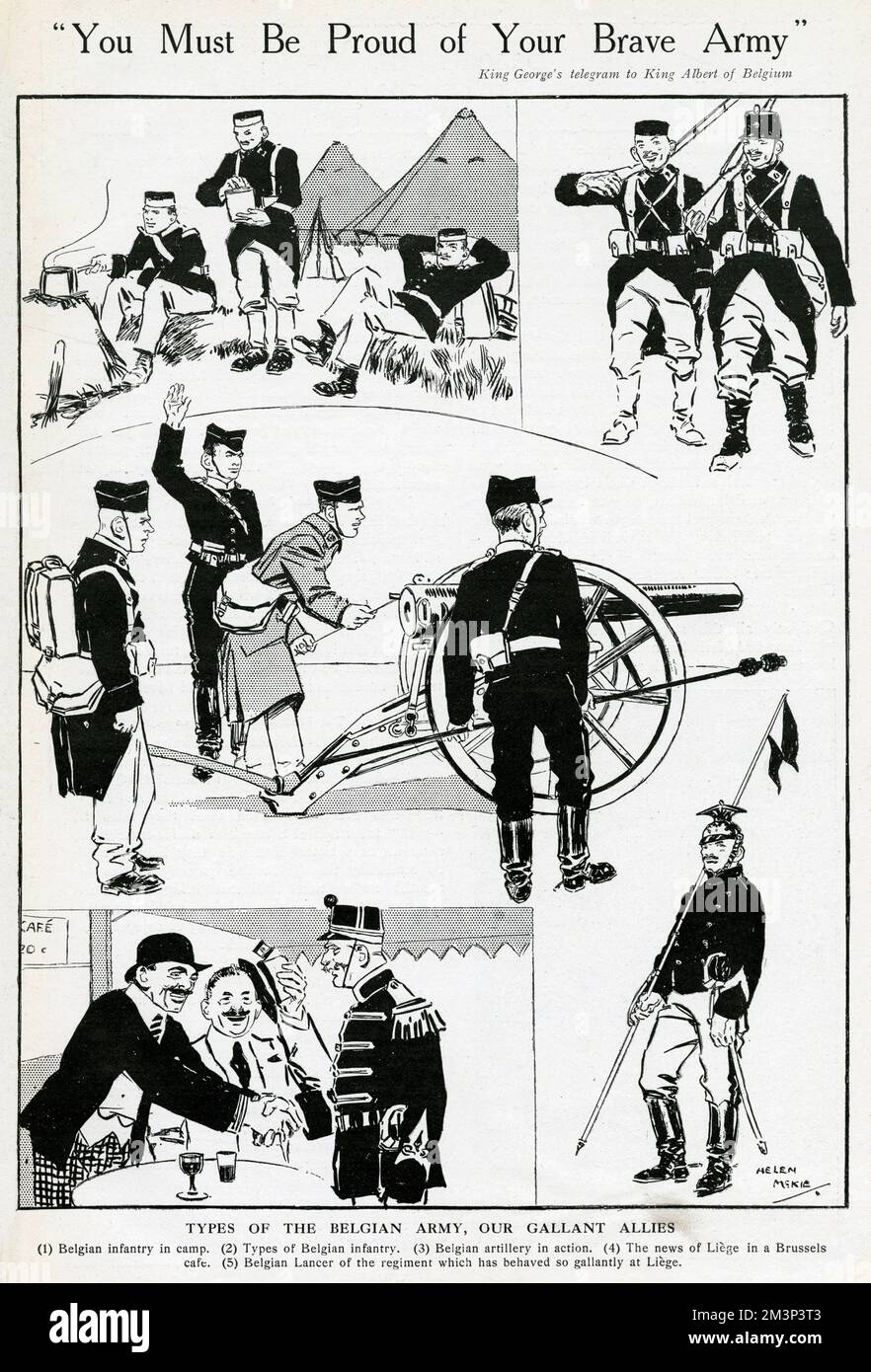 Belgian army 1914 hi-res stock photography and images - Alamy
