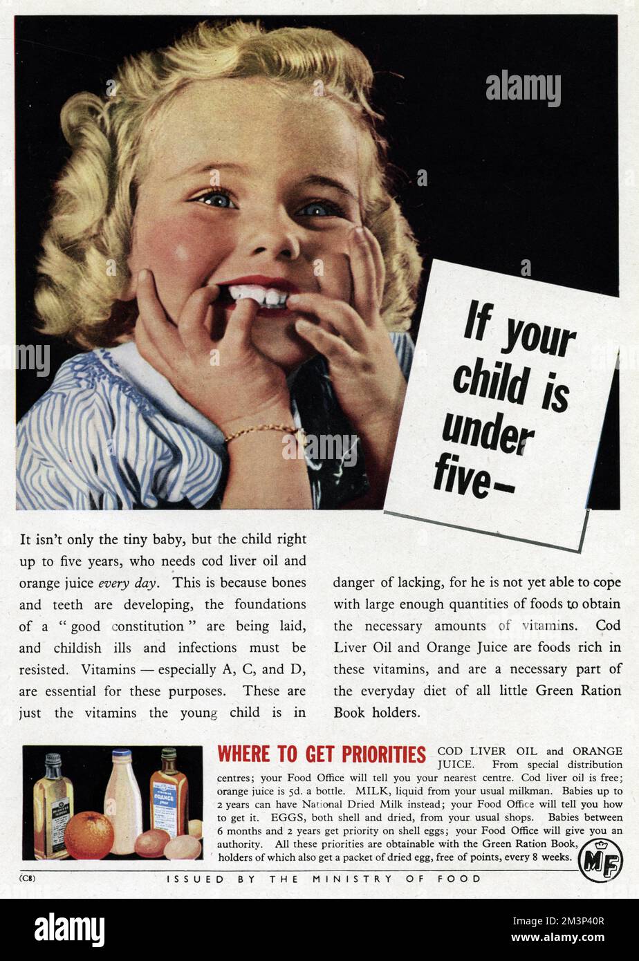 Healthcare for children under five years 1947 Stock Photo - Alamy