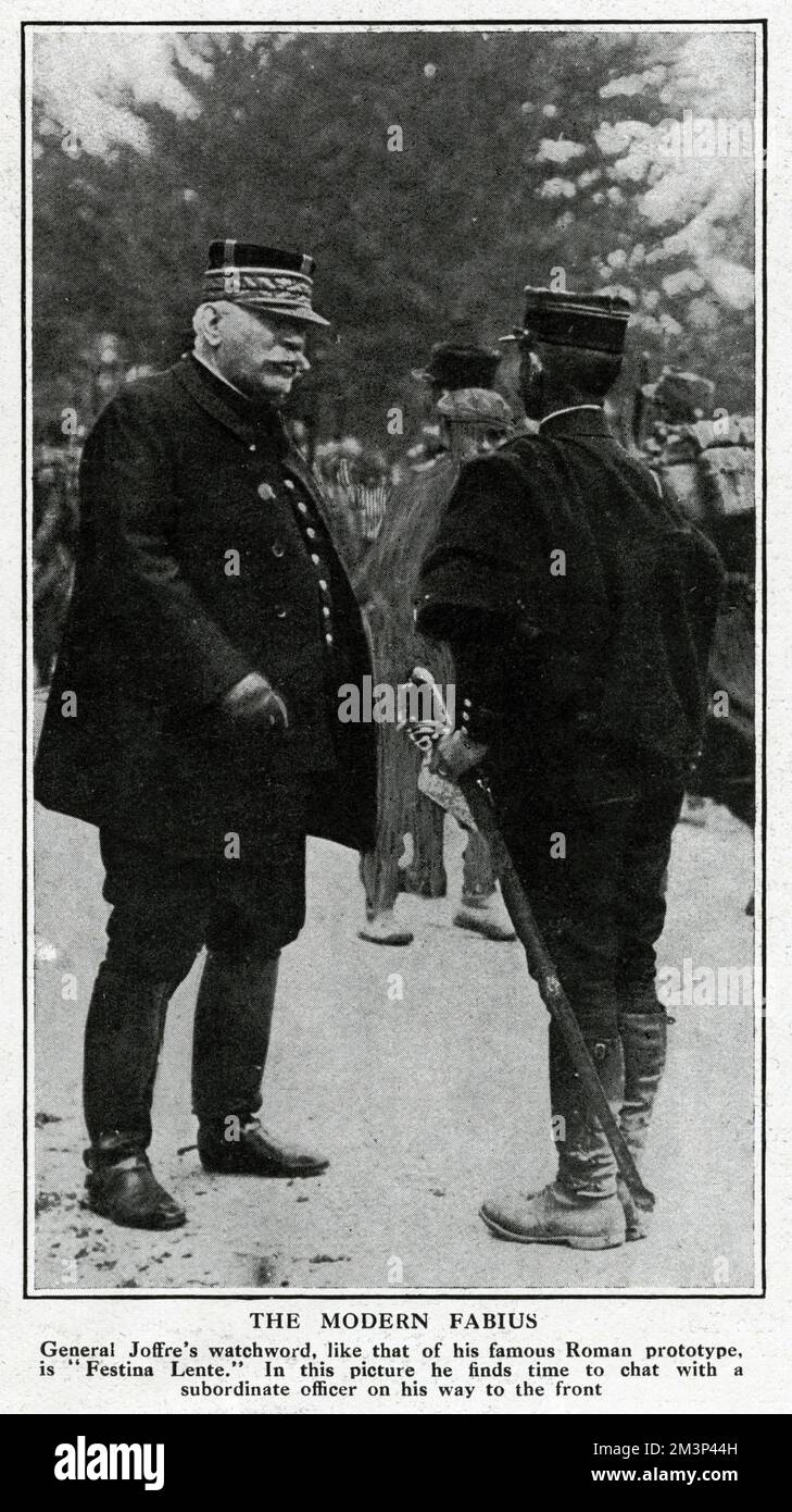General Joseph Joffre (1852-1931), Commander of the French Army during ...
