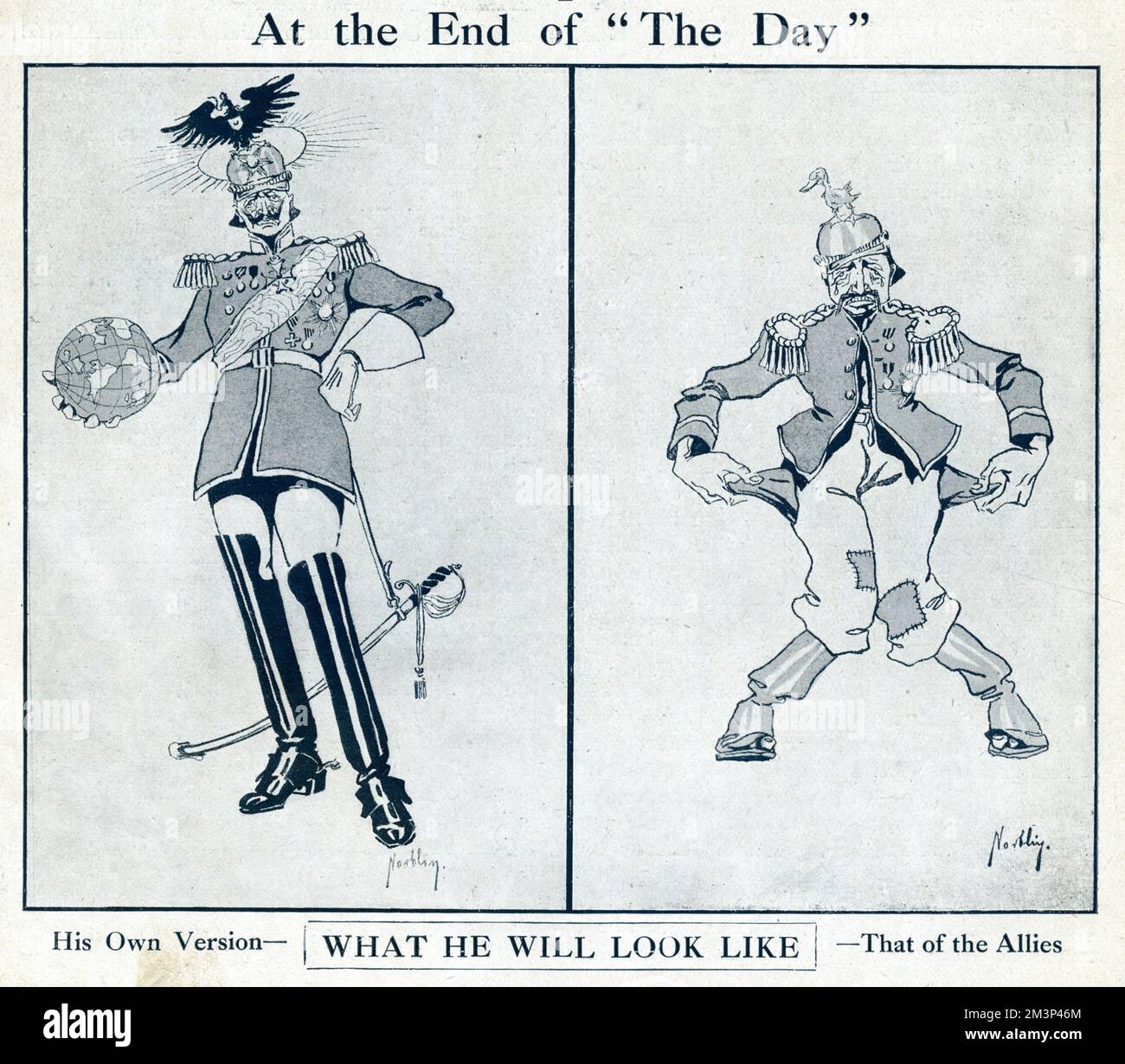 Cartoon showing kaiser wilhelm ii hi-res stock photography and images ...