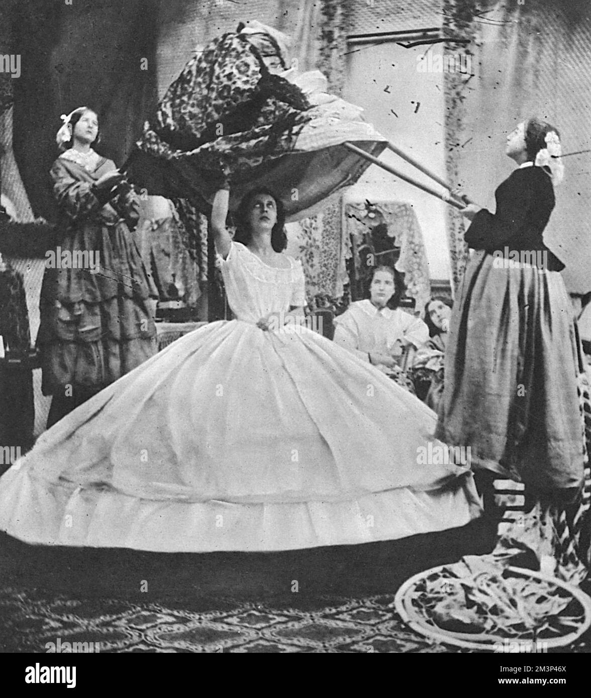 Crinoline Difficulties 1860s Stock Photo - Alamy