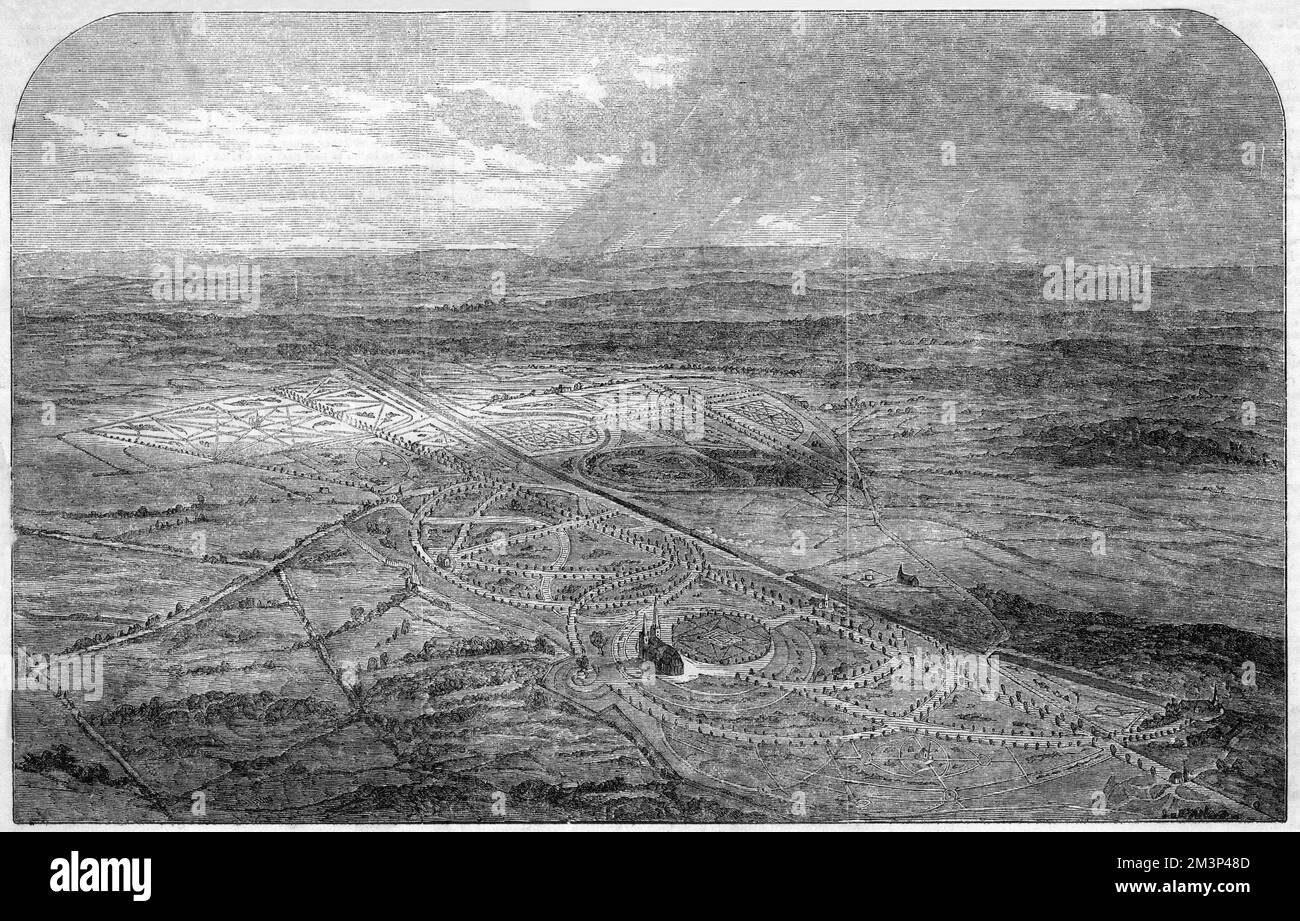 Victorian birds eye view Black and White Stock Photos & Images - Alamy