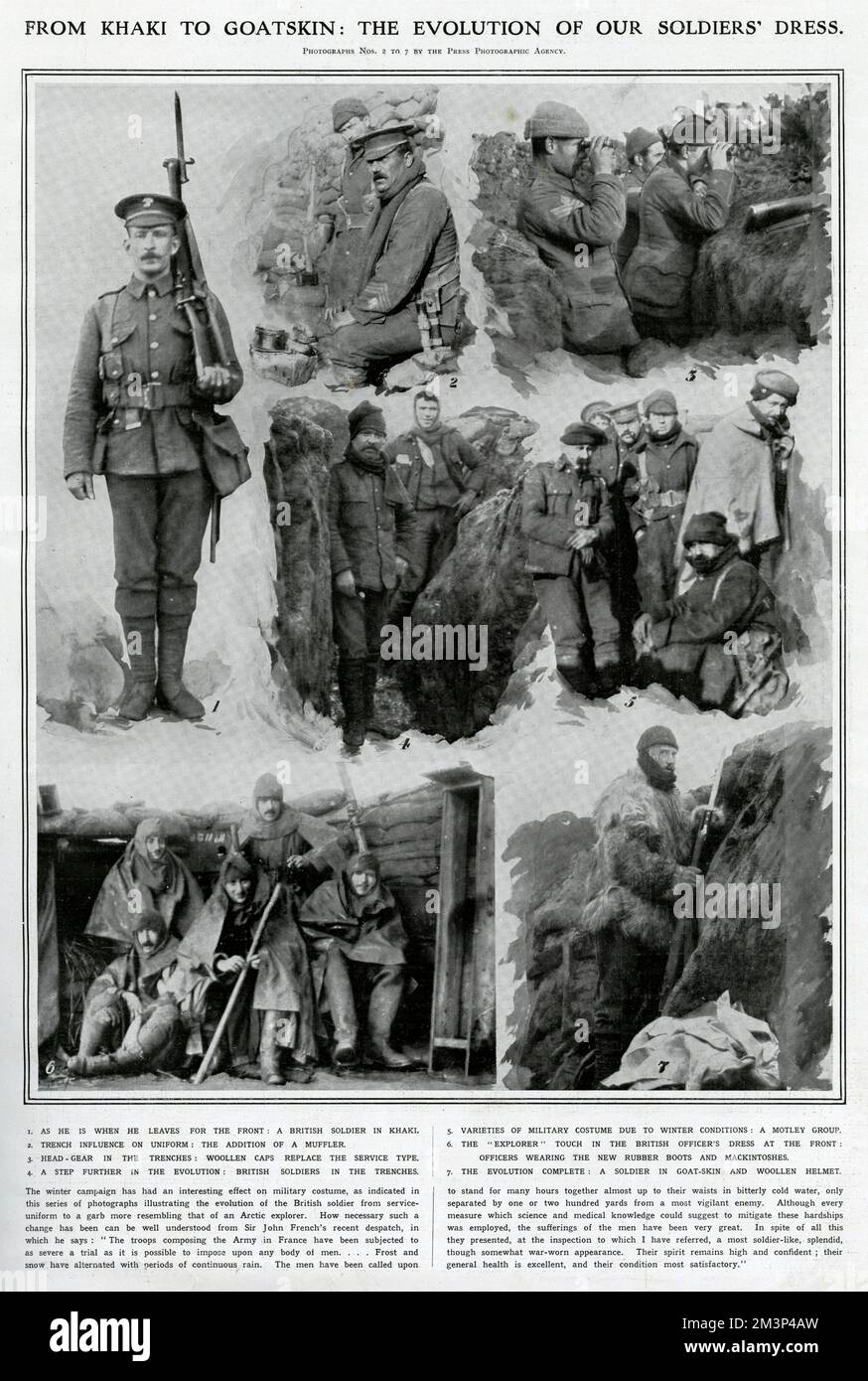 Due to the harsh winter conditions the British soldiers had to change ...
