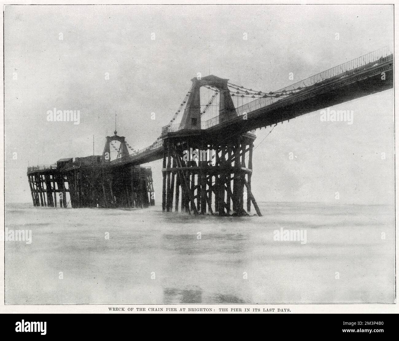 Brighton Chain Pier 1896 Stock Photo - Alamy