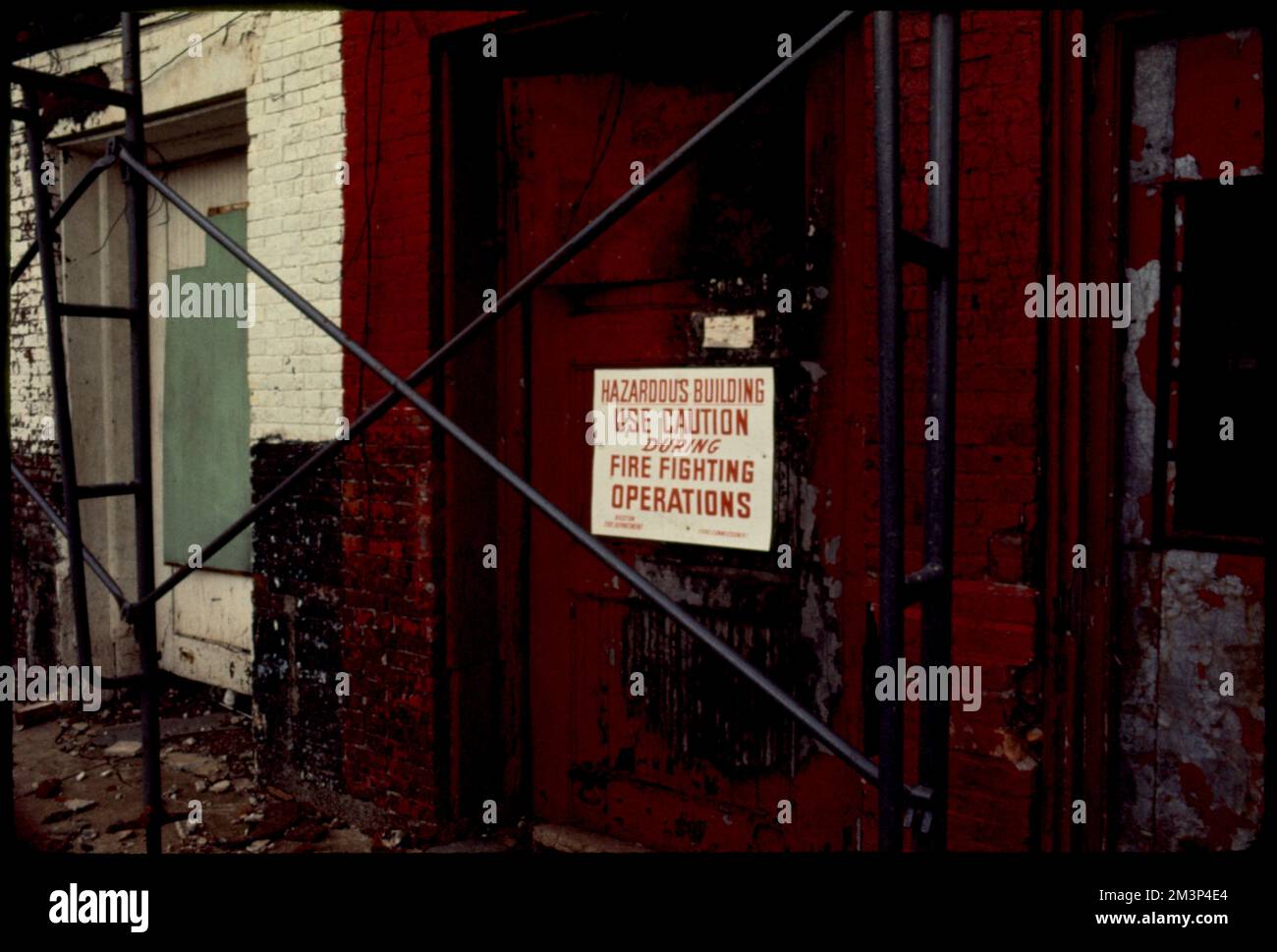Rear of construction along Clinton Street , Markets, Building ...