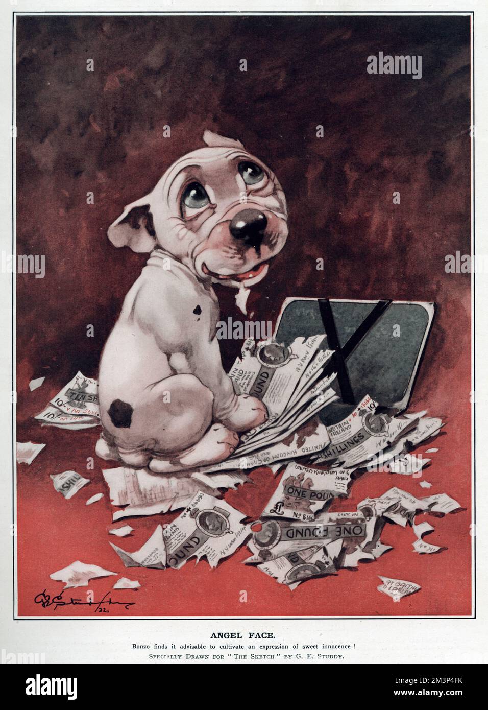 Angel Face by George Studdy Stock Photo - Alamy