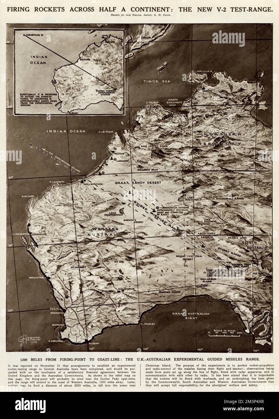 Firing rockets across half a continent: the new V2 test range. The UK ...