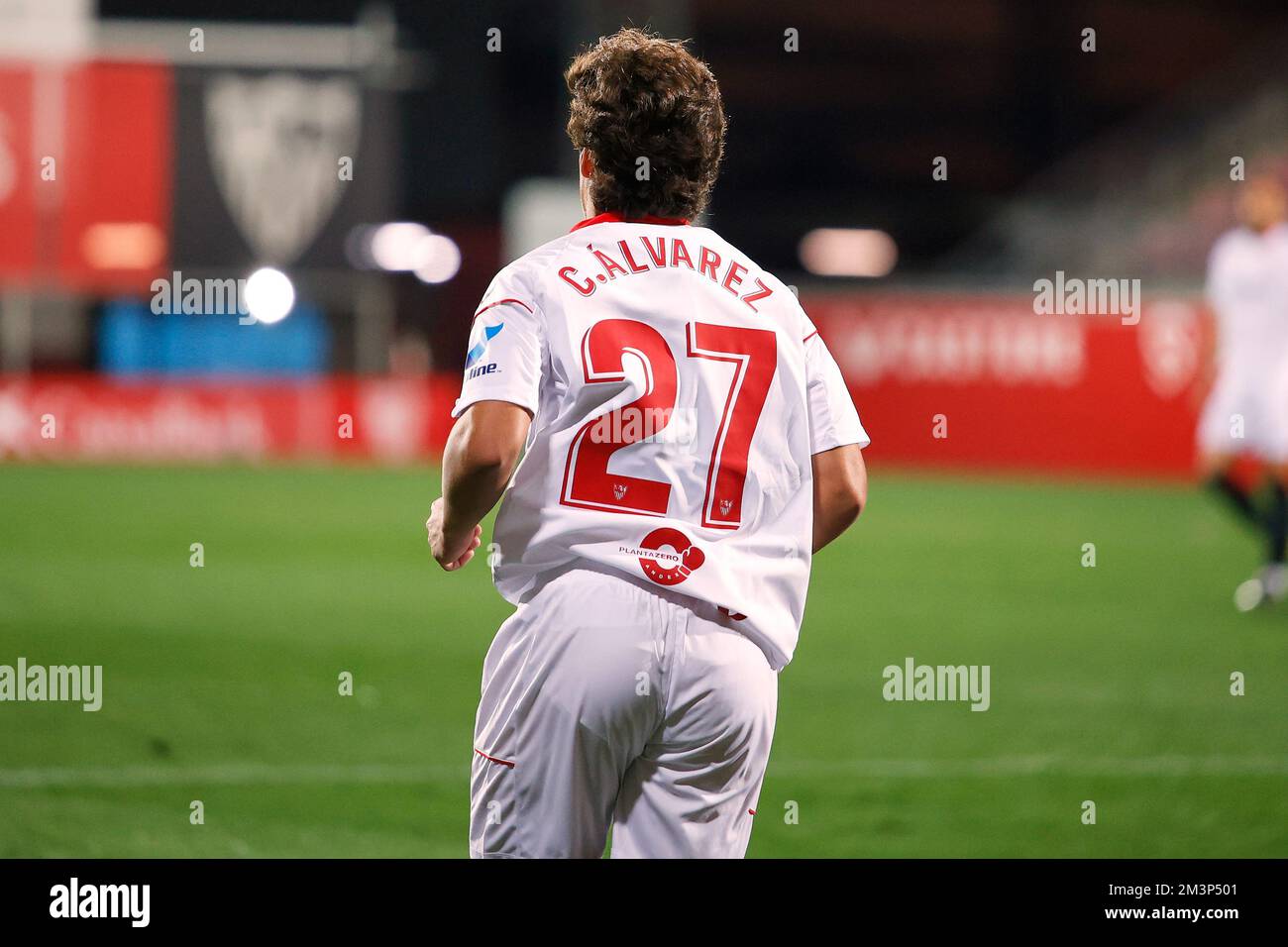 Seville, Spain. 15th Dec, 2022. Carlos Alvarez (27) of Sevilla FC seen ...