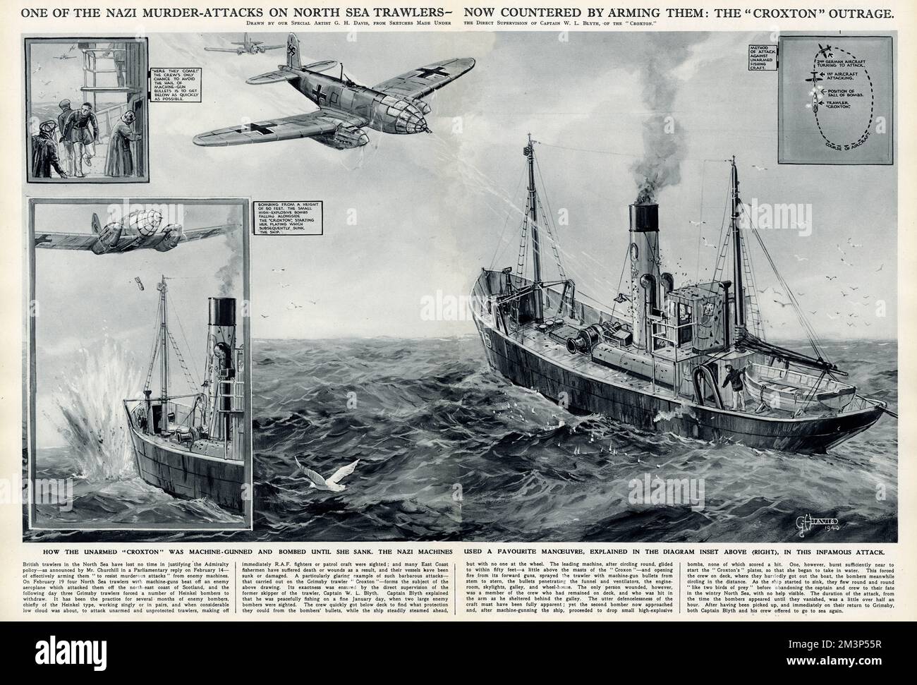 The Croxton outrage by G. H. Davis Stock Photo - Alamy