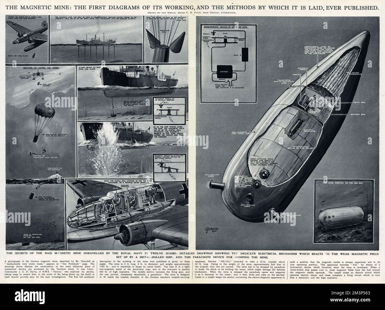 Magnetic mine ww2 hi-res stock photography and images - Alamy