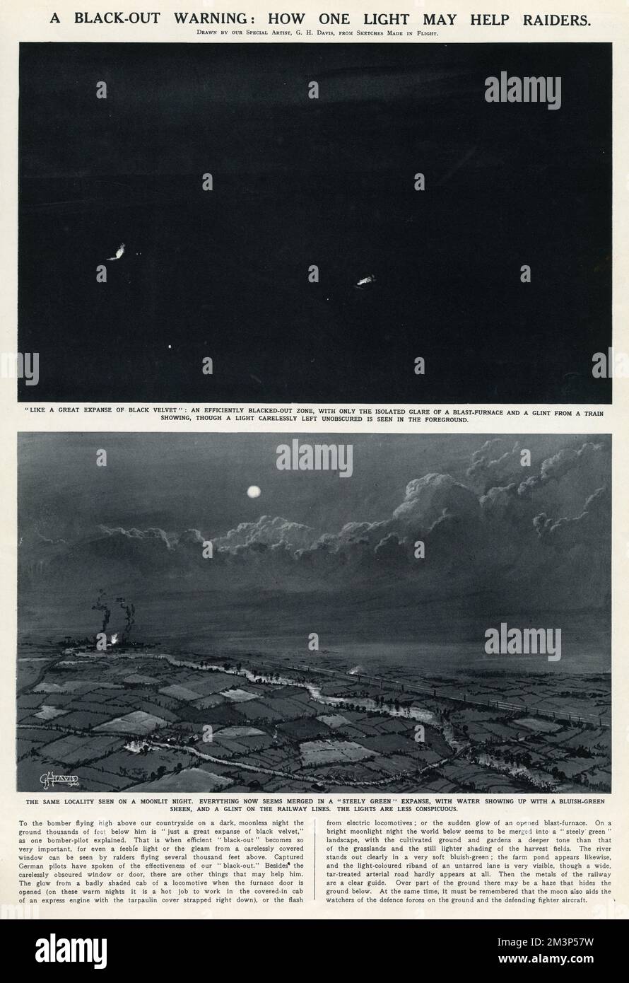 A blackout warning: how one light may help raiders during the Second ...