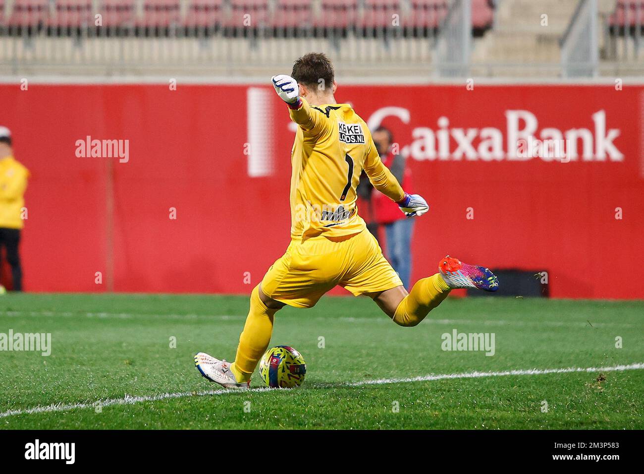Seville, Spain. 15th Dec, 2022. Goalkeeper Filip Stankovic (1) of FC Volendam seen during the ...
