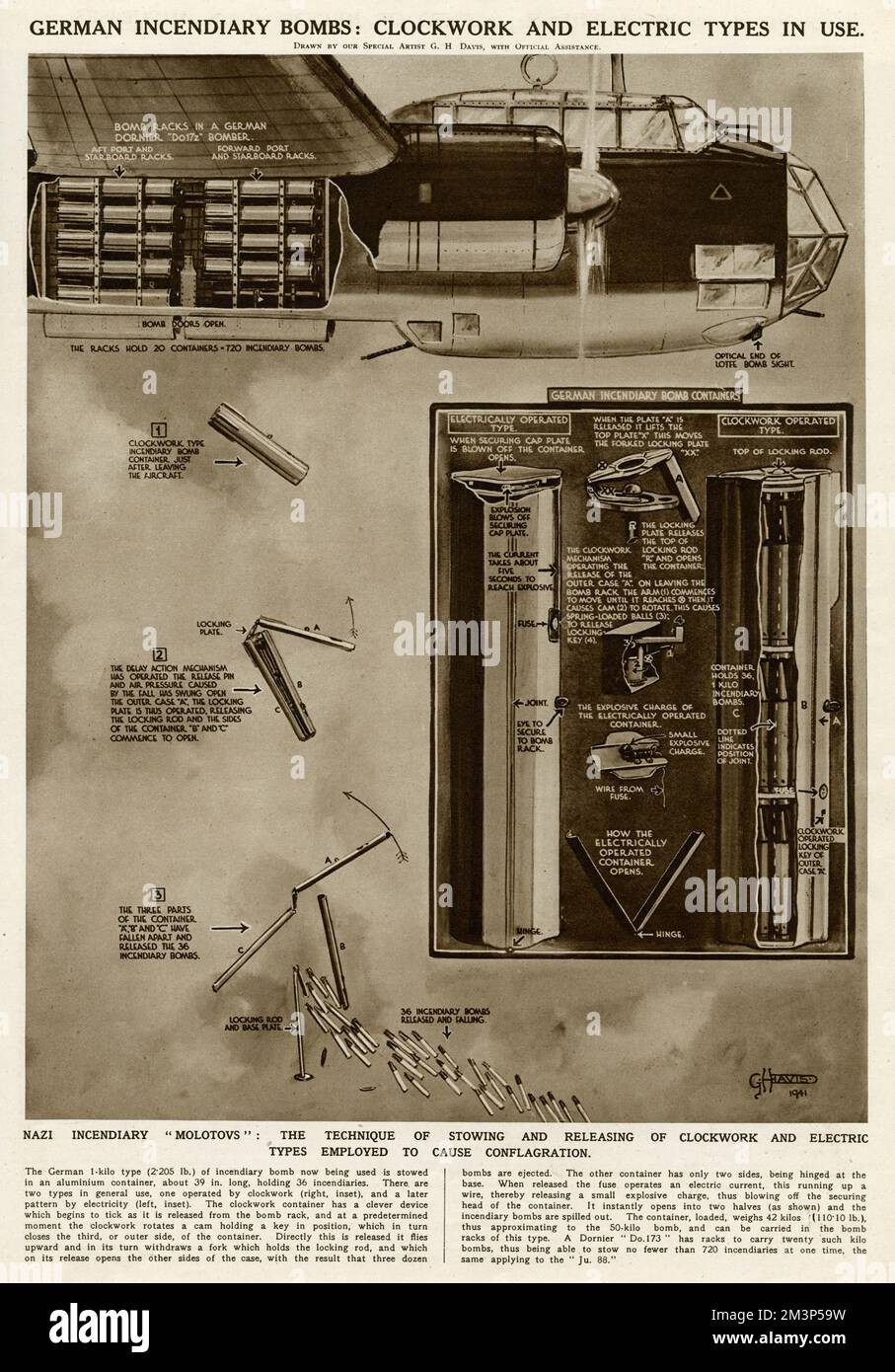 German incendiary bombs: clockwork and electric types in use during the ...